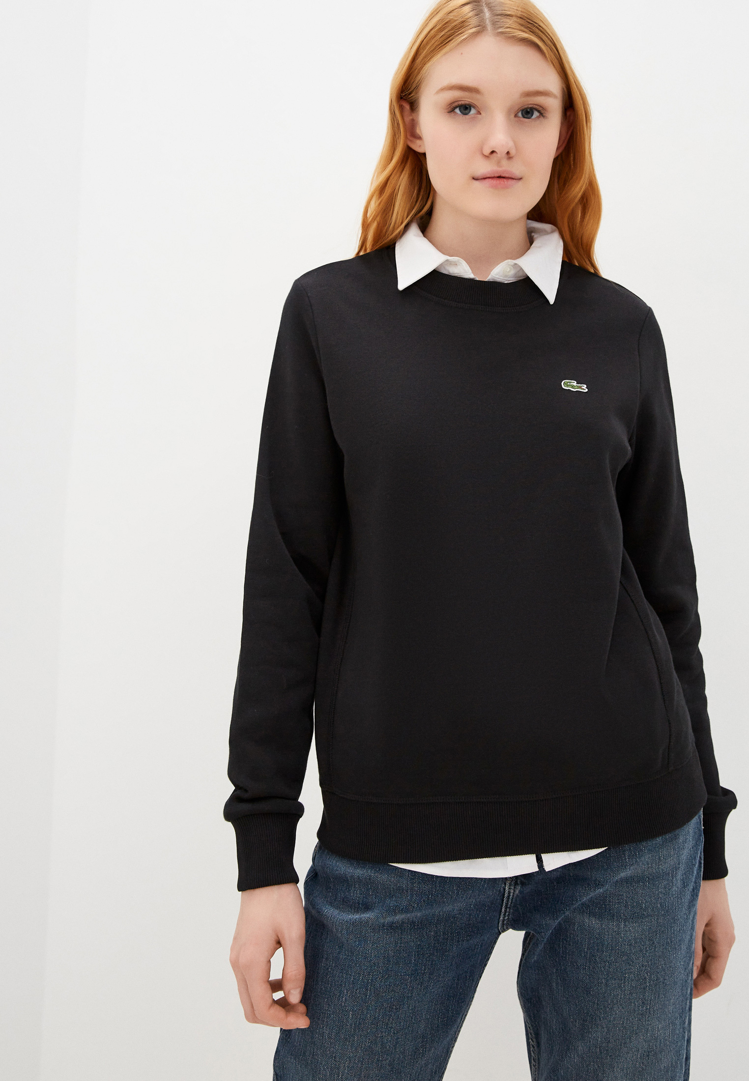 Свитшот Lacoste, цвет: черный, MP002XW09UG9 — купить в интернет ...