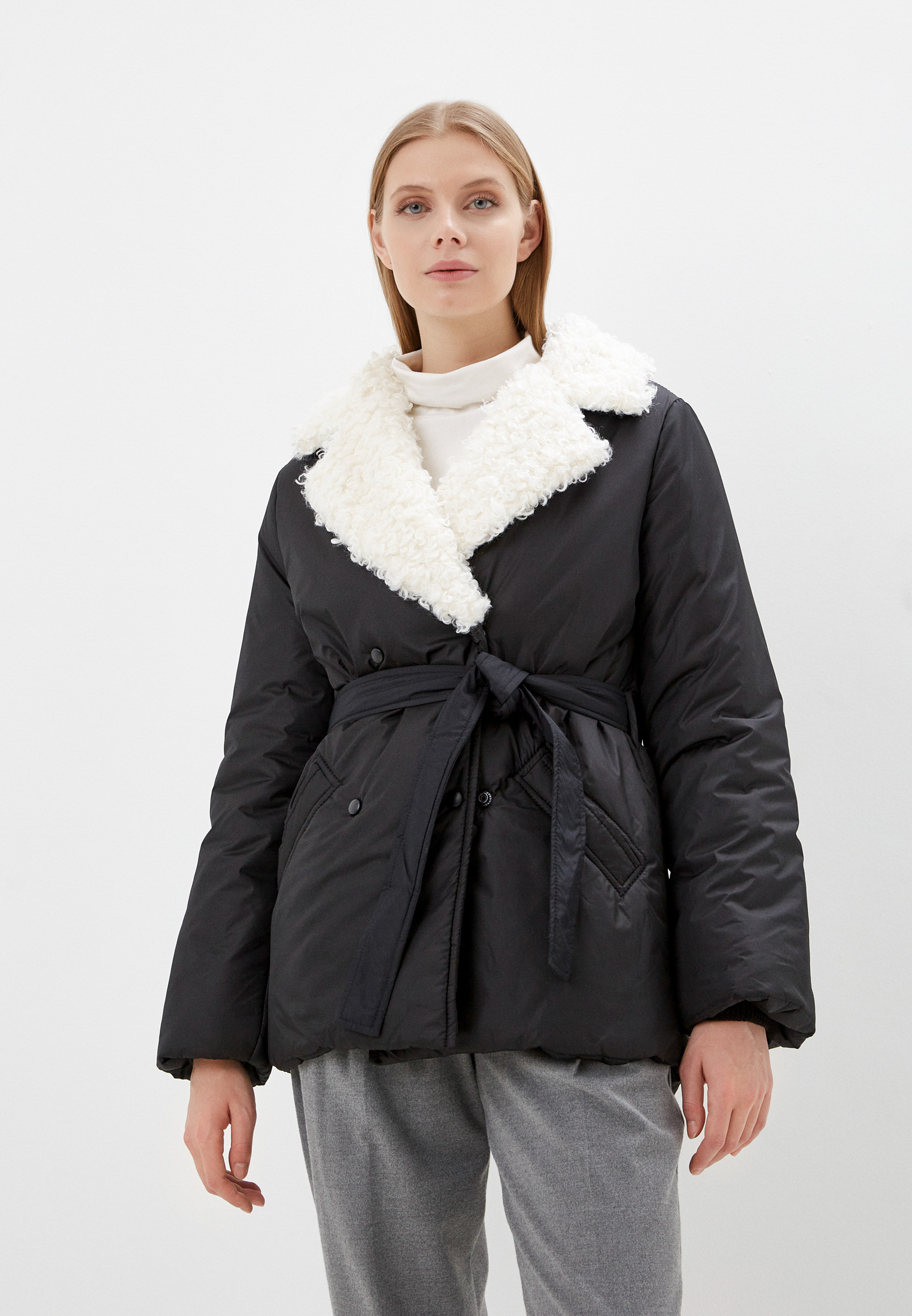 Куртка-пальто AME, цвет: черный, MP002XW0AALV — купить в интернет ...