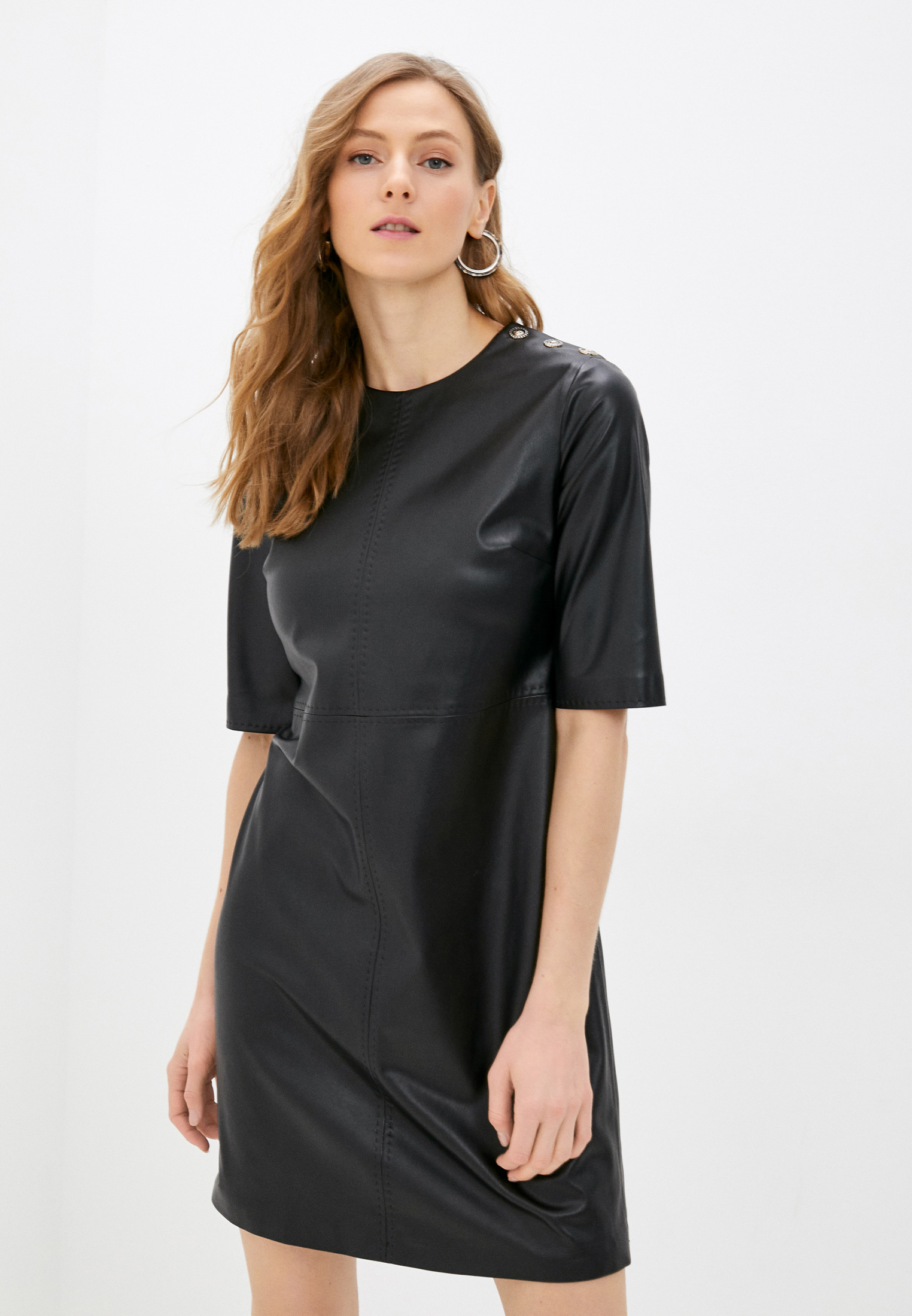 Платье кожаное Lusio, цвет: черный, MP002XW0ABHR — купить в интернет ...