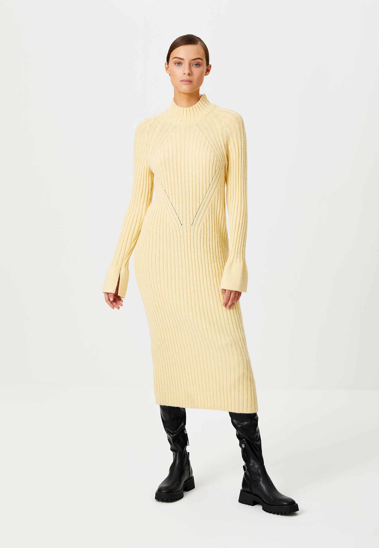 Платье Sela, цвет: желтый, MP002XW0AXZ3 — купить в интернет-магазине Lamoda