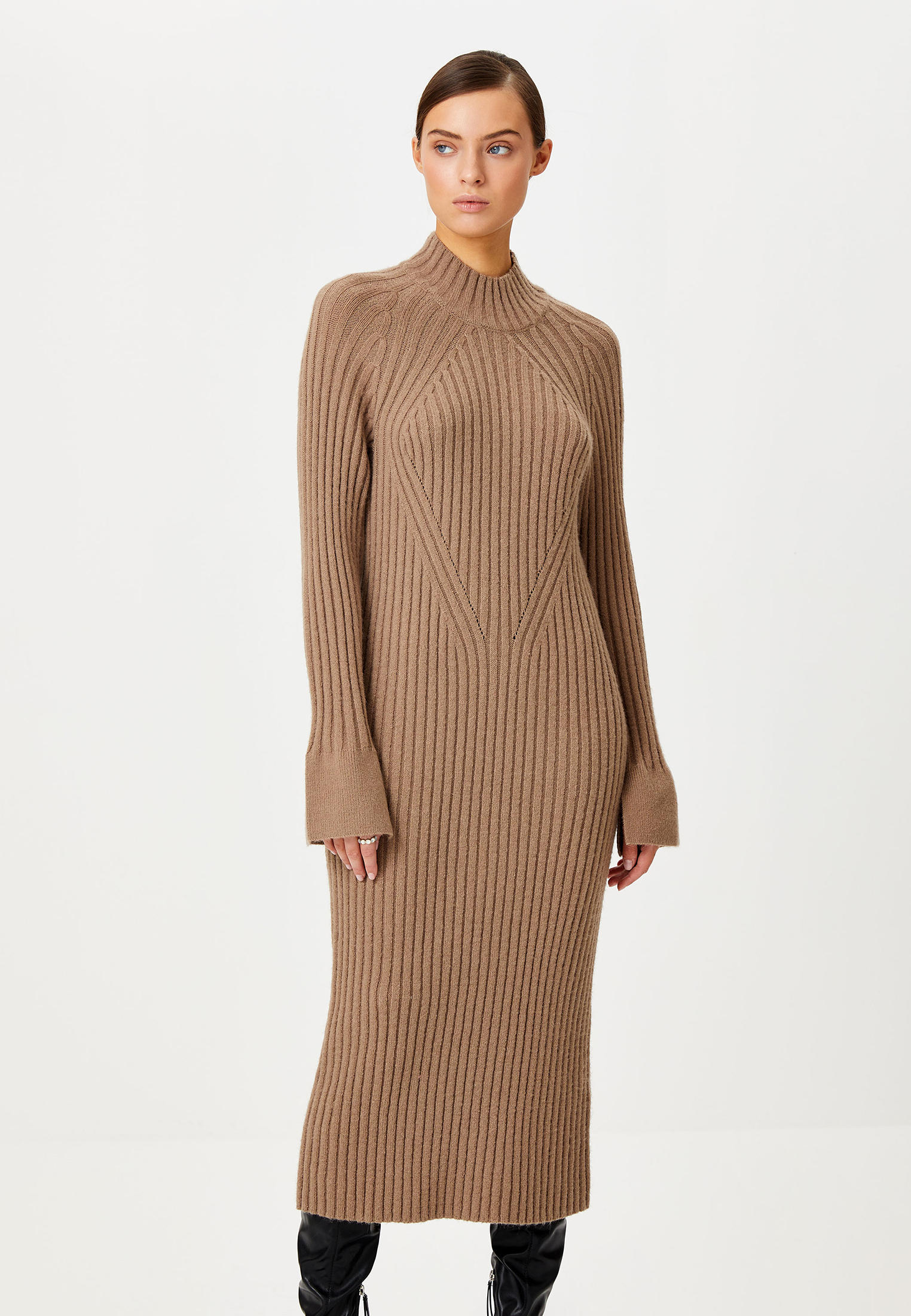 Платье Sela Exclusive online, цвет: коричневый, MP002XW0AXZ4 — купить в ...