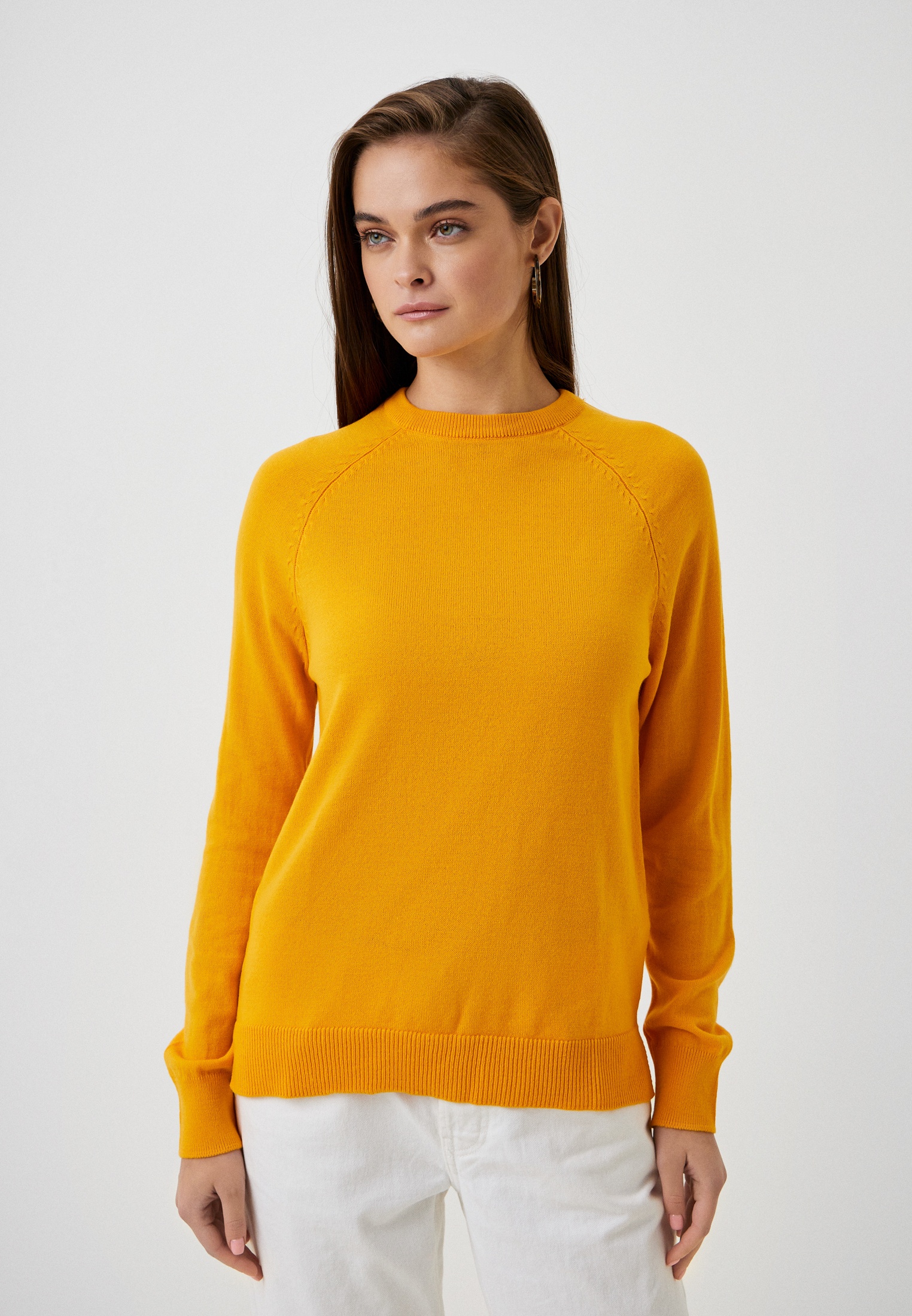 Джемпер D&F, цвет: желтый, MP002XW0DAXI — купить в интернет-магазине Lamoda