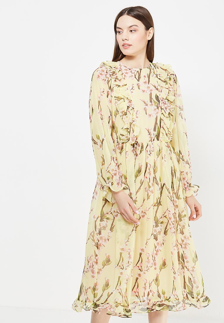 Платье Èssmy, цвет: желтый, MP002XW0DJE7 — купить в интернет-магазине ...
