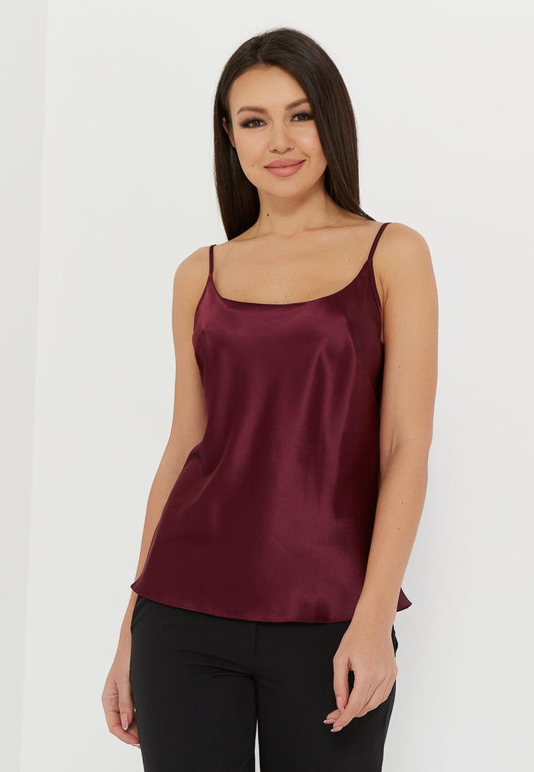 Топ Silk me, цвет: бордовый, MP002XW0DNE7 — купить в интернет-магазине Lamoda