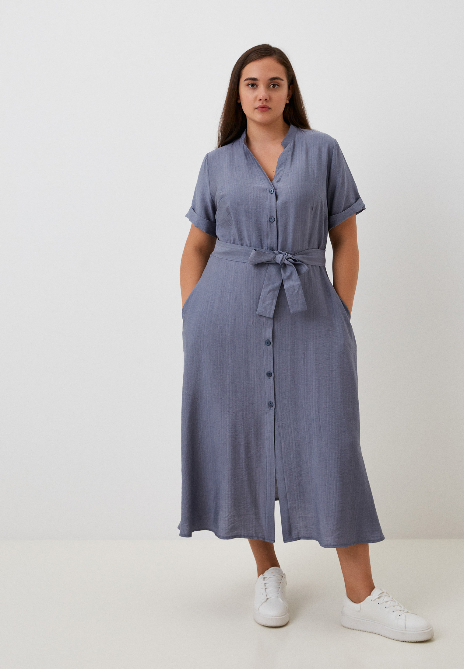 Платье Naturaxl, цвет: серый, MP002XW0EK41 — купить в интернет-магазине ...