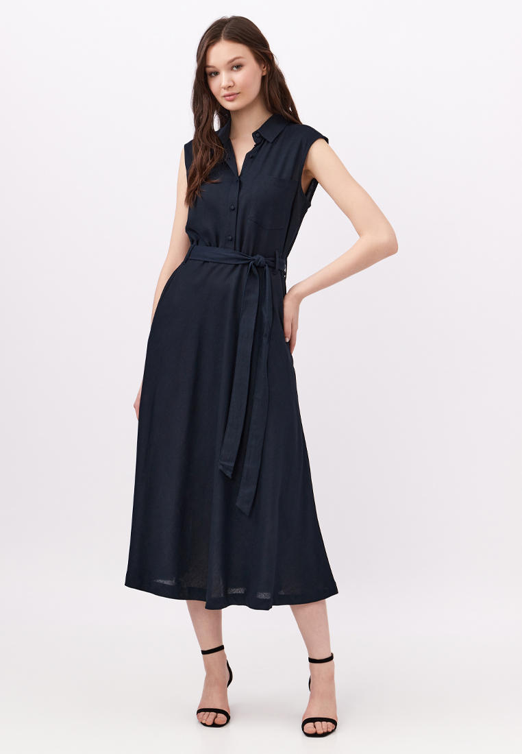 Платье Modis, цвет: синий, MP002XW0FF5C — купить в интернет-магазине Lamoda