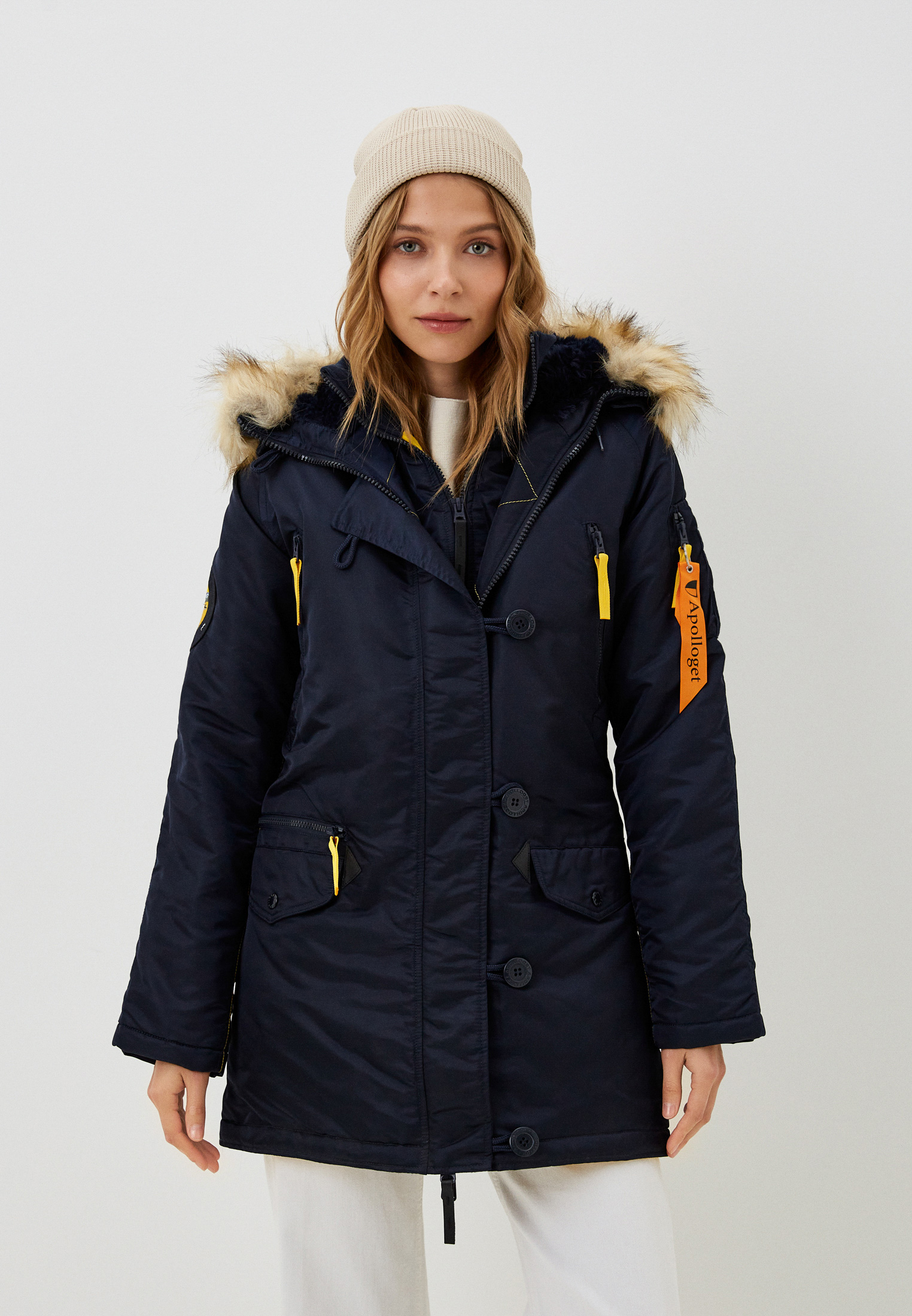 Парка Apolloget ALASKA WMN Blue/Yellow, цвет: синий, MP002XW0FKZR ...