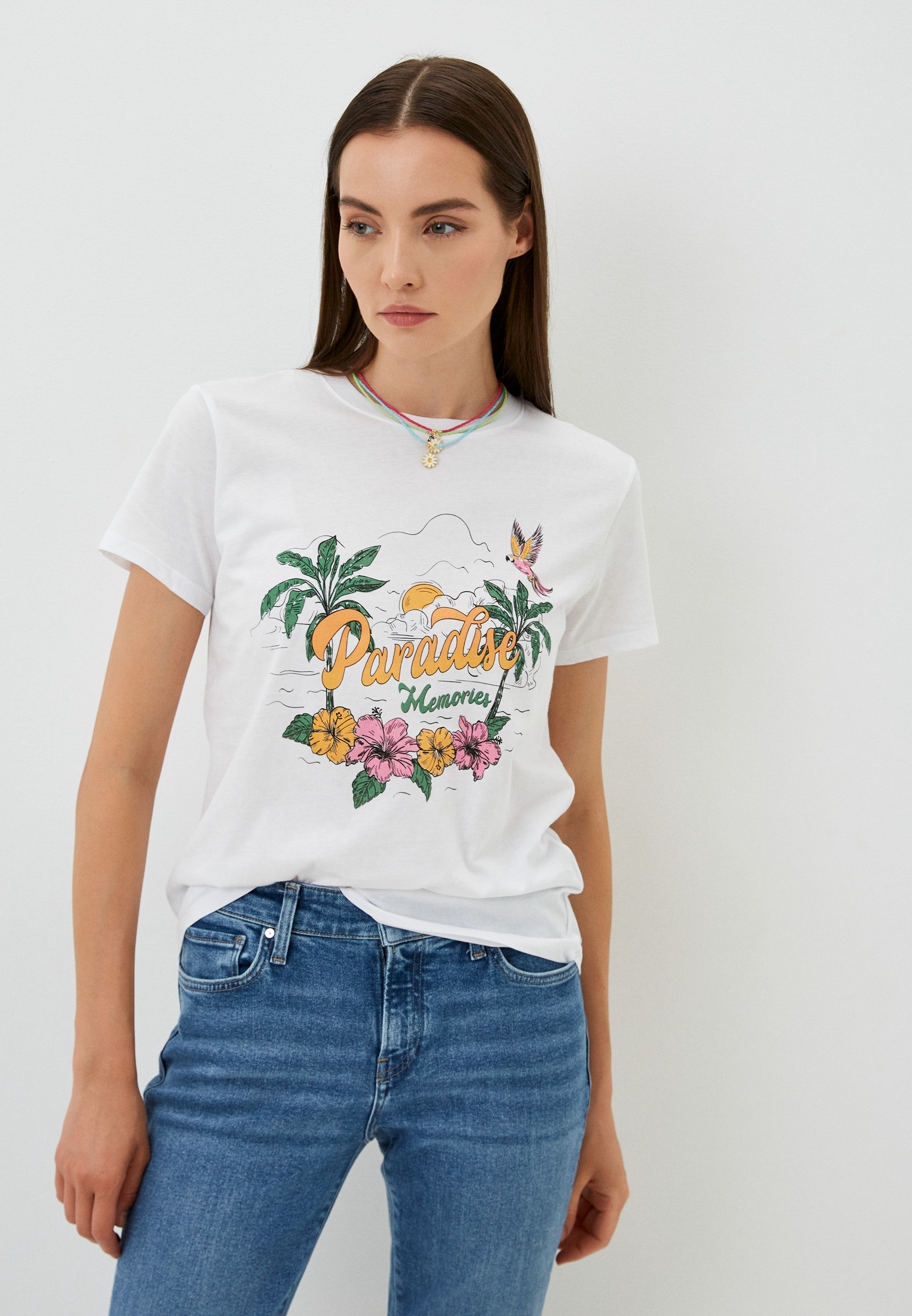 Футболка Mavi SHORT SLEEVE TOP, цвет: белый, MP002XW0FNGM — купить в ...
