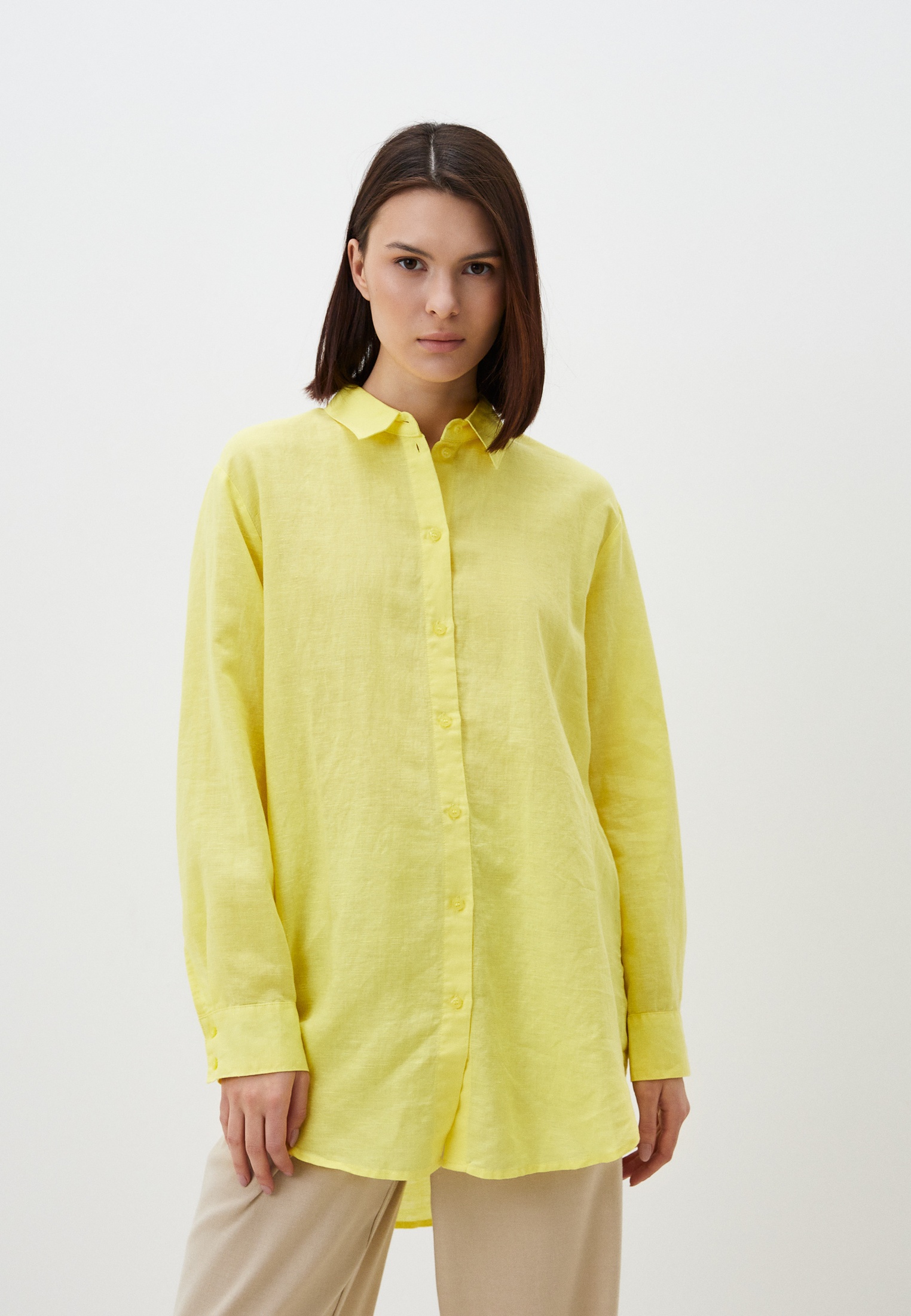 Рубашка Esprit Lamoda Exclusive, цвет: желтый, MP002XW0GFAT — купить в ...