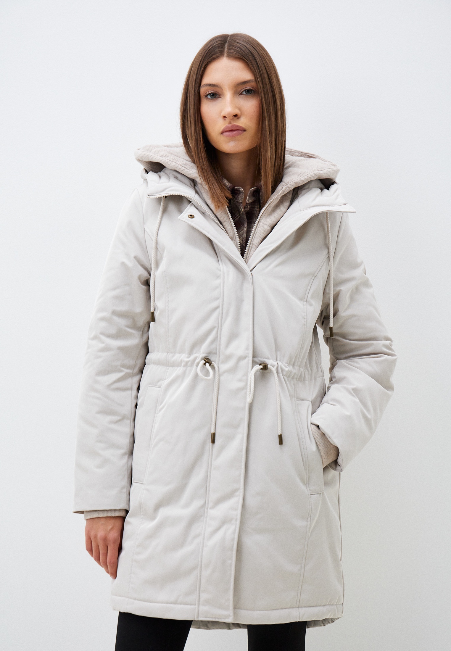 Парка Tom Tailor Lamoda Online Exclusive, цвет: бежевый, MP002XW0IJ21 ...