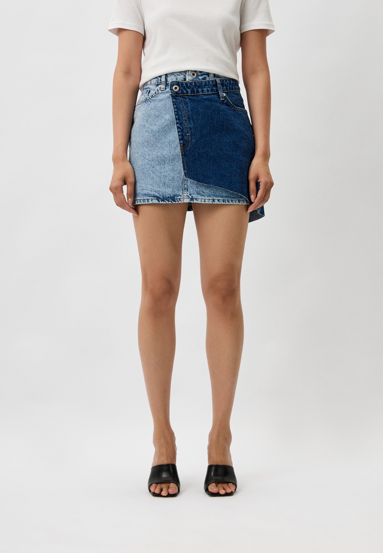 Юбка джинсовая Karl Lagerfeld Jeans, цвет: голубой, MP002XW0J3YI ...