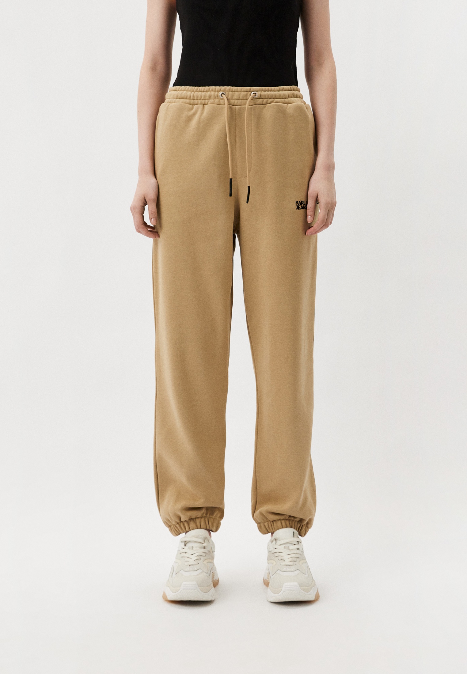 Брюки спортивные Karl Lagerfeld Jeans, цвет: бежевый, MP002XW0J3YK ...