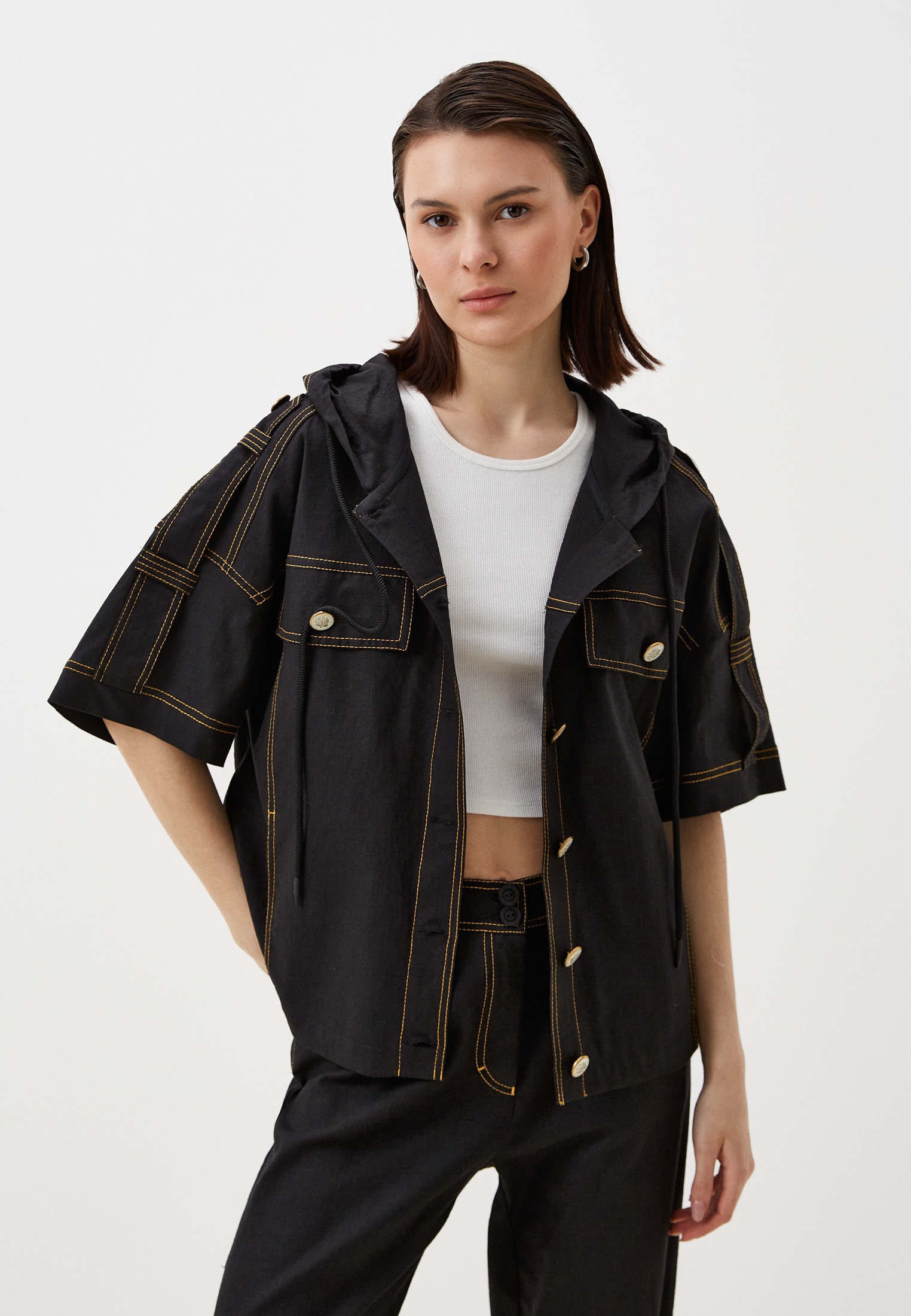 Куртка-рубашка LO, цвет: черный, MP002XW0J44W — купить в интернет ...