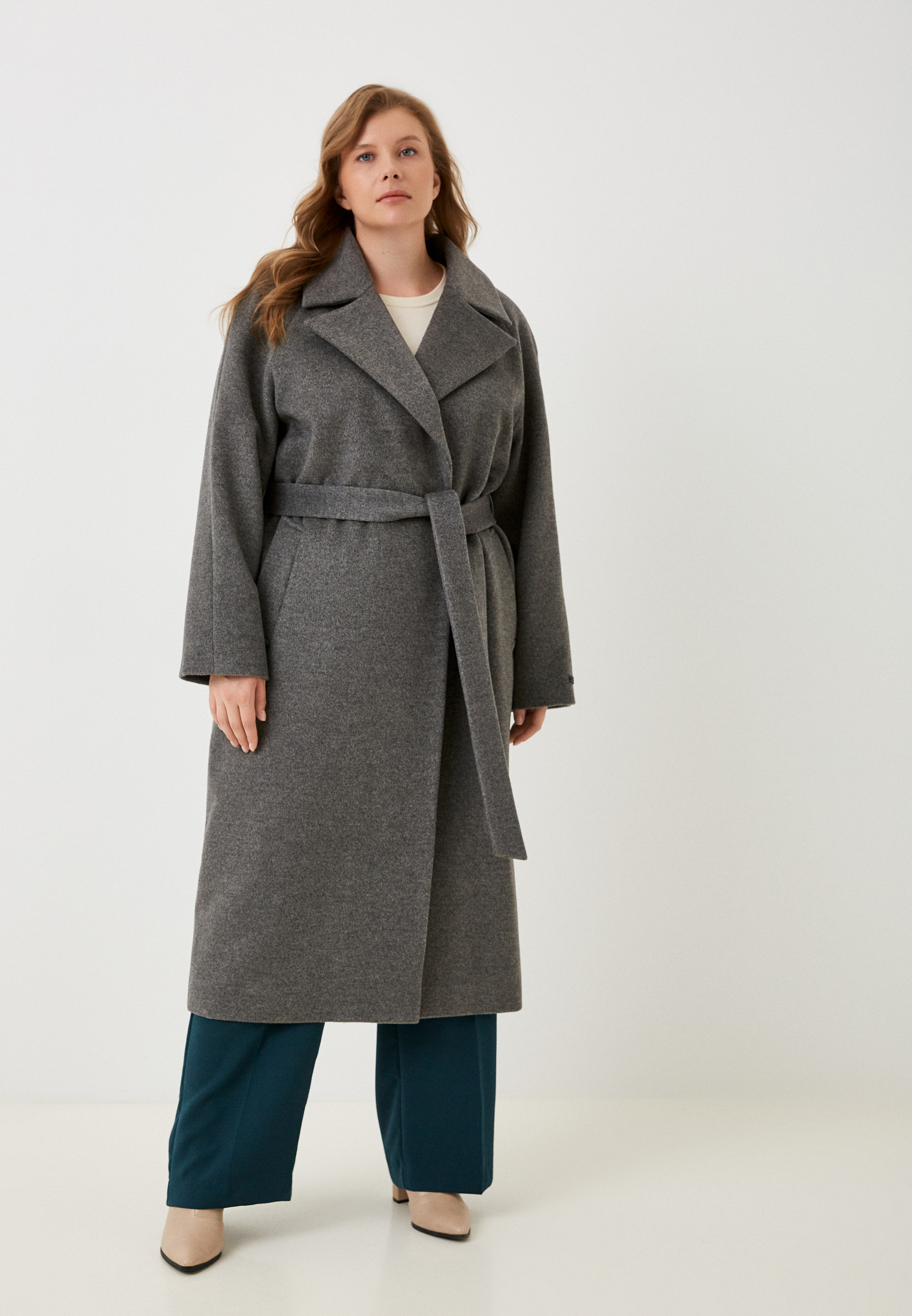 Пальто Modress, цвет: серый, MP002XW0JPHJ — купить в интернет-магазине ...