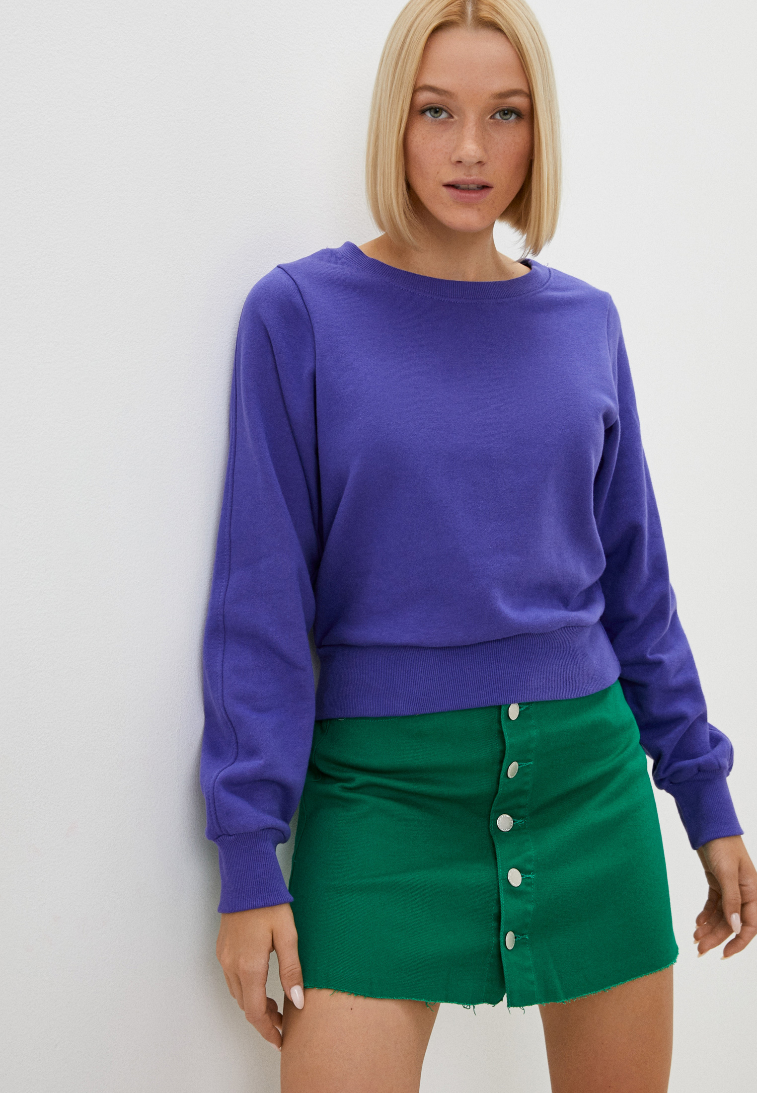 Свитшот Modis, цвет: фиолетовый, MP002XW0K0H4 — купить в интернет ...