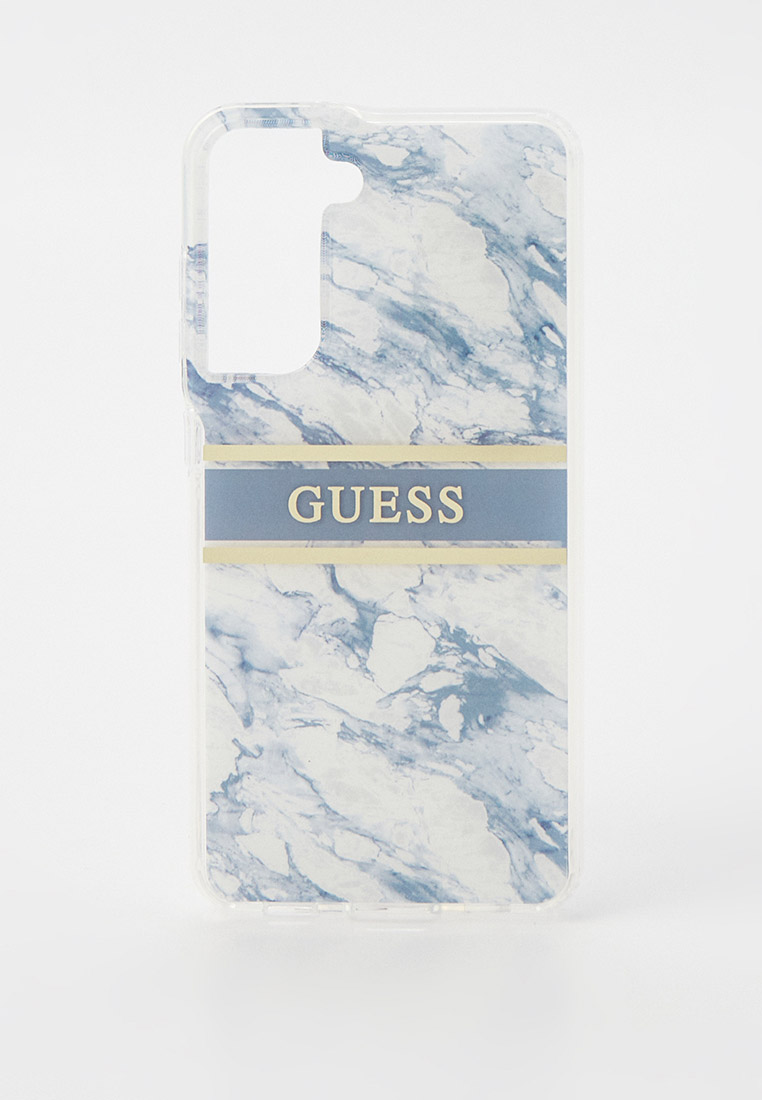 Чехол для телефона Guess Galaxy S21 FE с принтом Marble, цвет: голубой ...