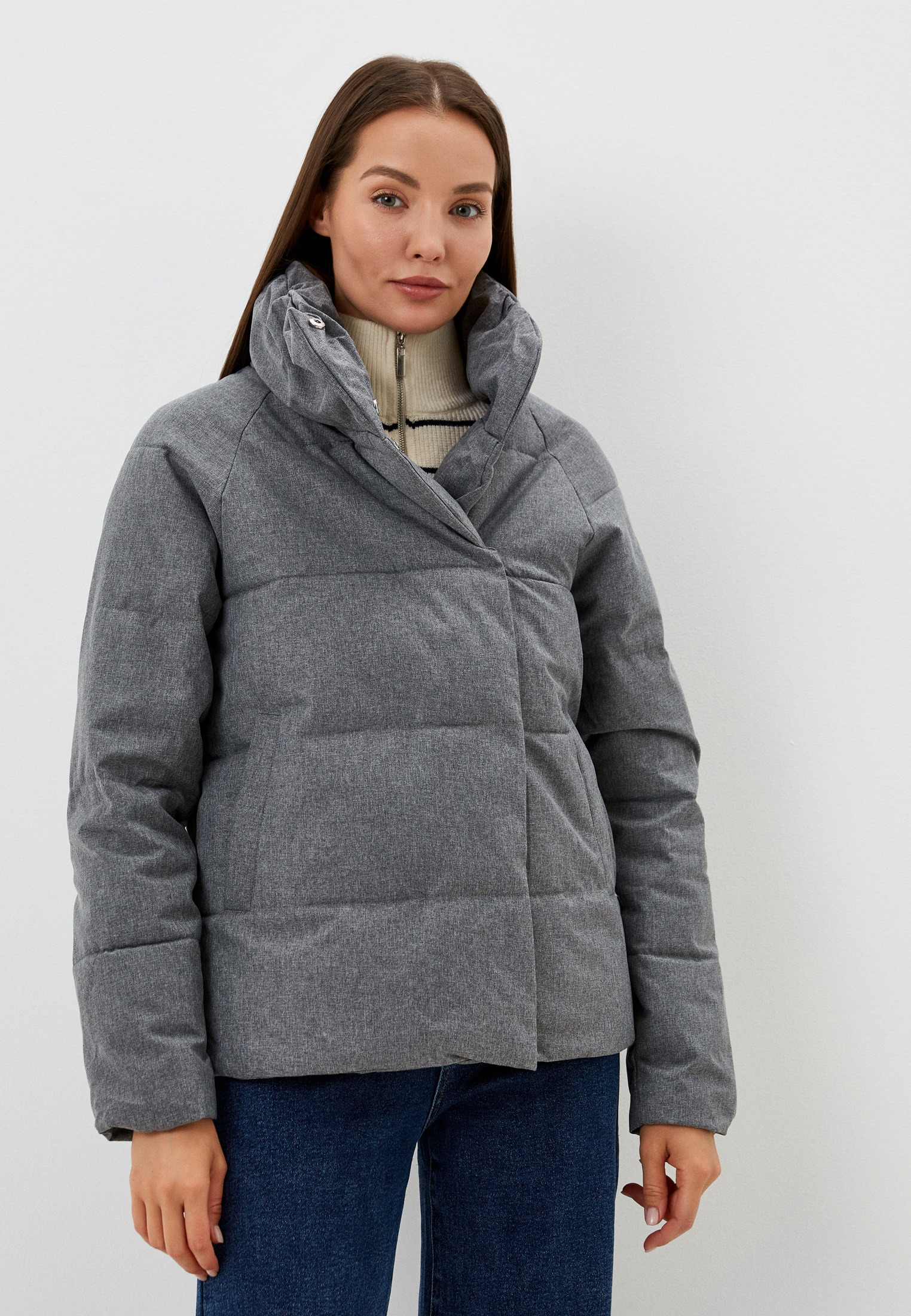 Куртка утепленная Снежная Королева, цвет: серый, MP002XW0KEGV — купить в интернет-магазине Lamoda