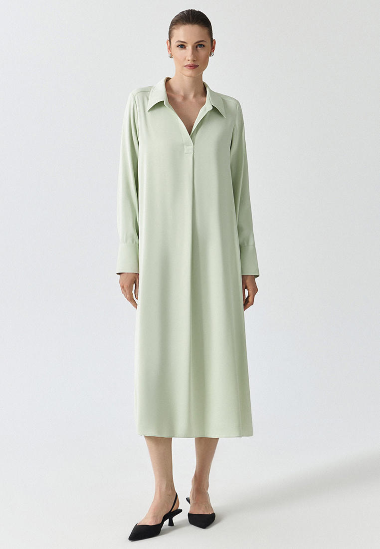 Платье Charuel DRESS SHIRT OVERSIZE, цвет: зеленый, MP002XW0KFI8 ...