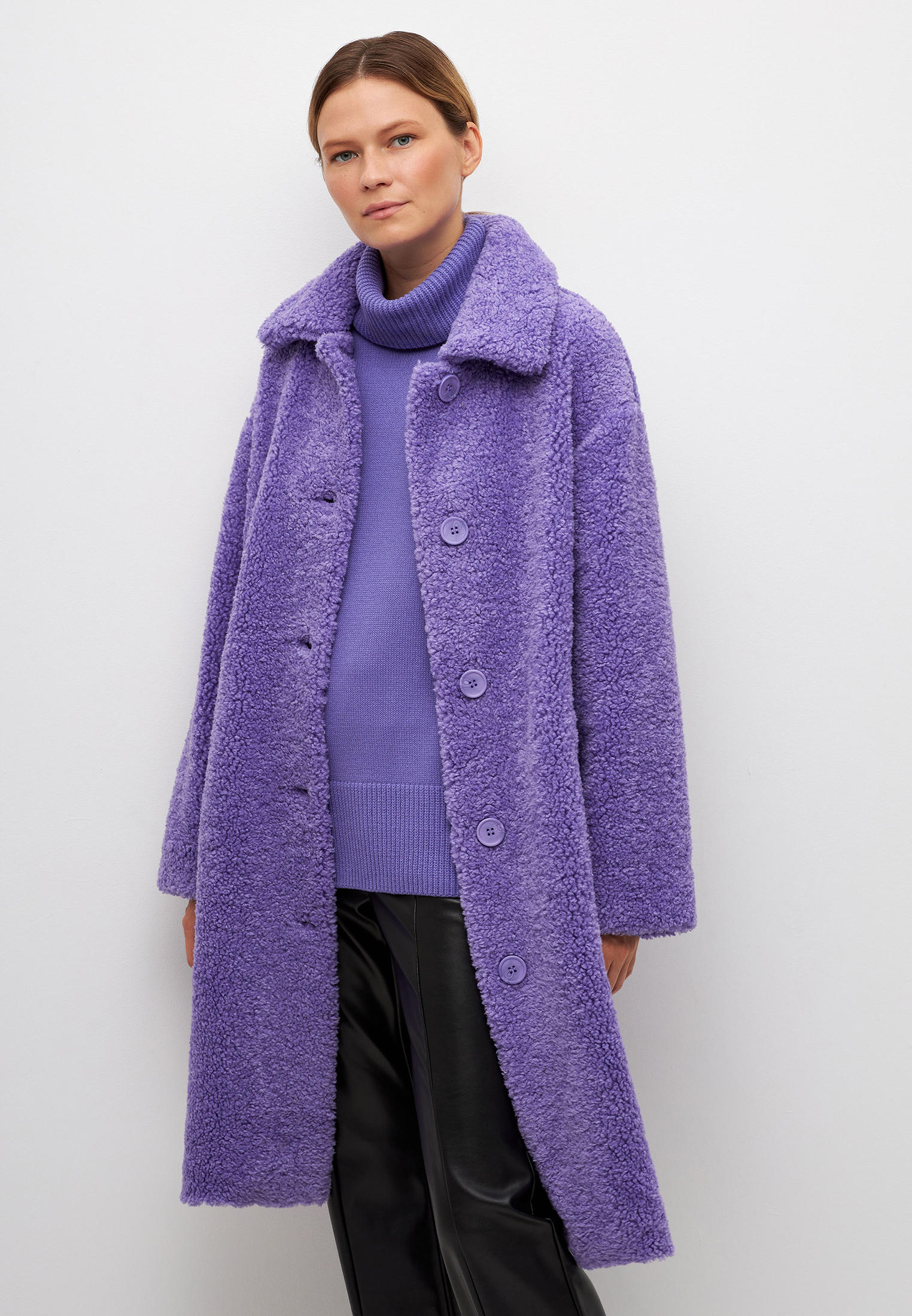 Шуба Sela, цвет: фиолетовый, MP002XW0KPD4 — купить в интернет-магазине ...