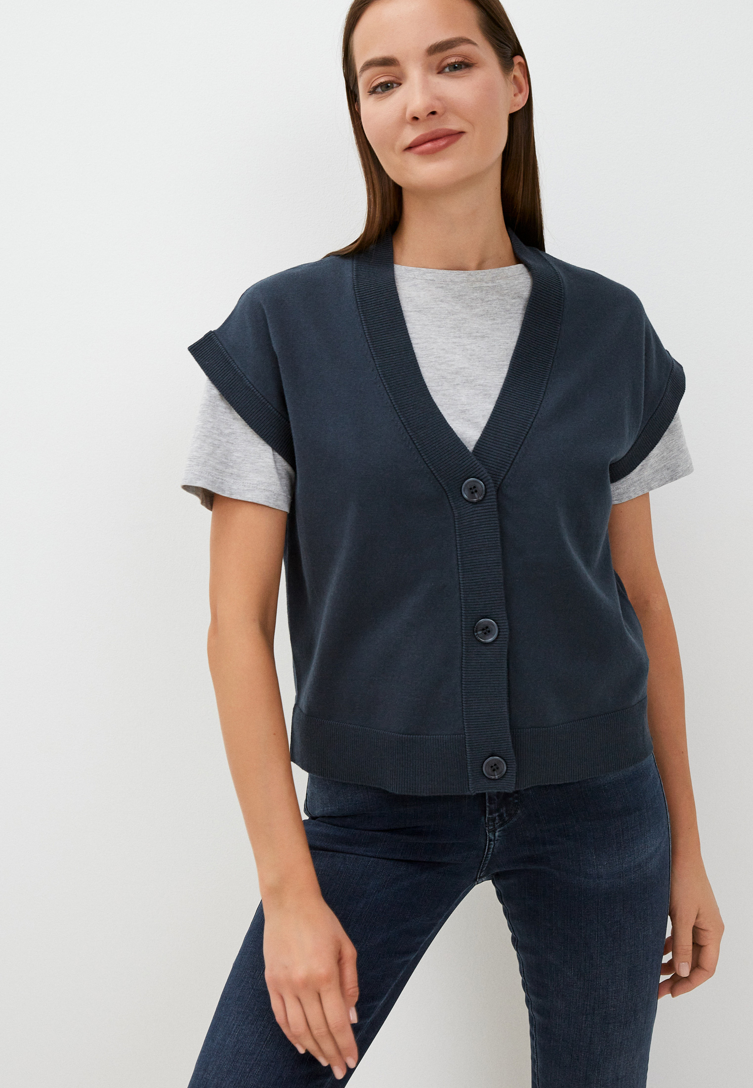 Жилет Gerry Weber, цвет: бирюзовый, MP002XW0KQVP — купить в интернет ...