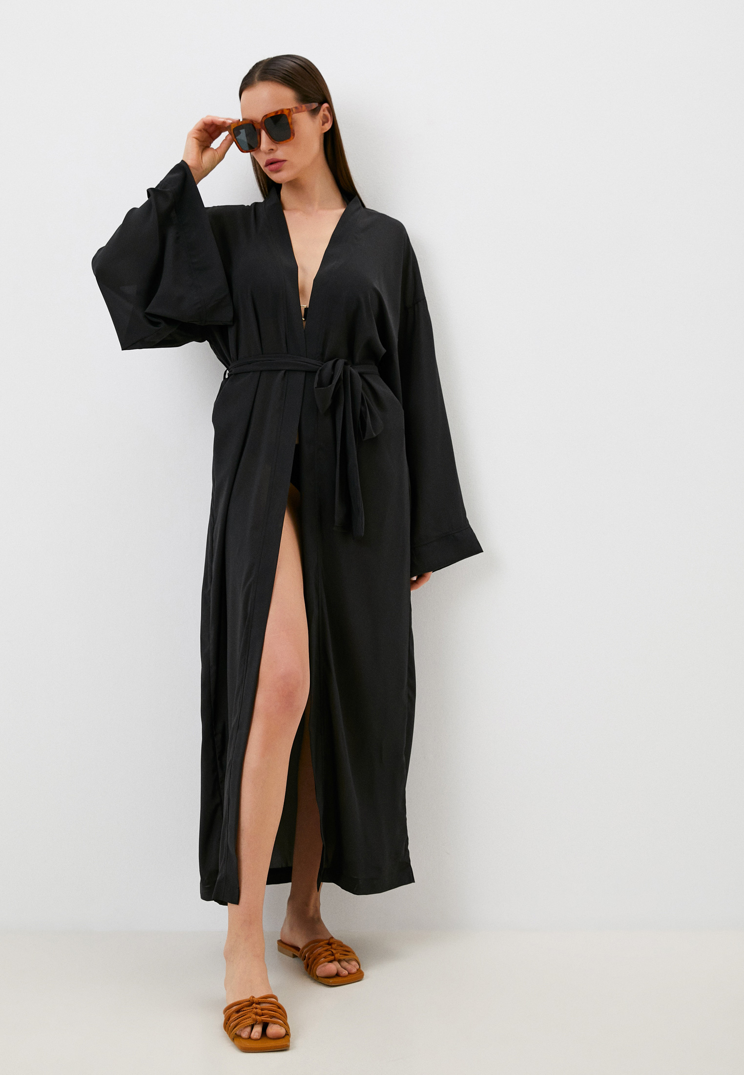 Туника пляжная Sensima, цвет: черный, MP002XW0LB5E — купить в интернет ...