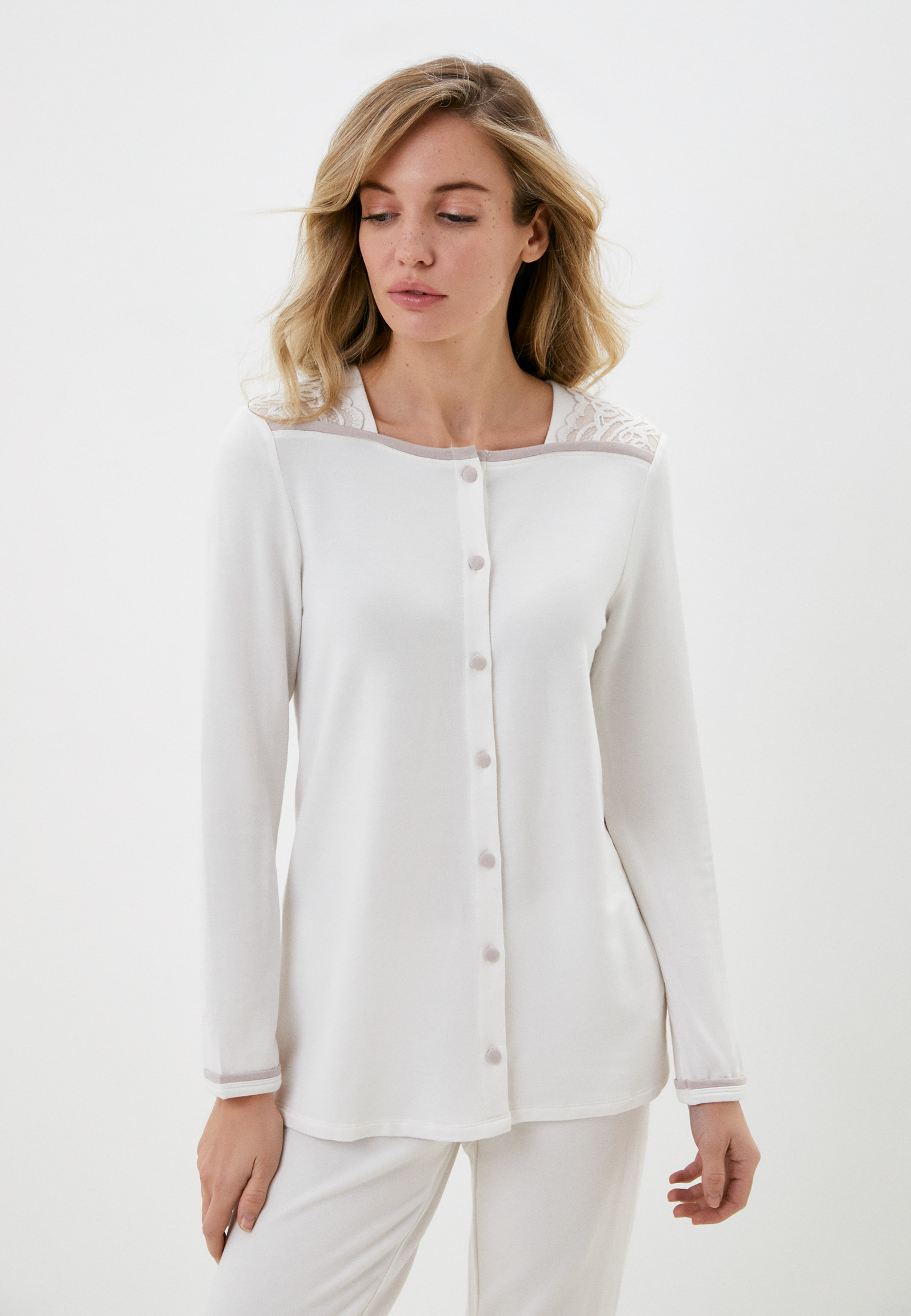 Рубашка домашняя Intimissimi, цвет: белый, MP002XW0LXB2 — купить в ...