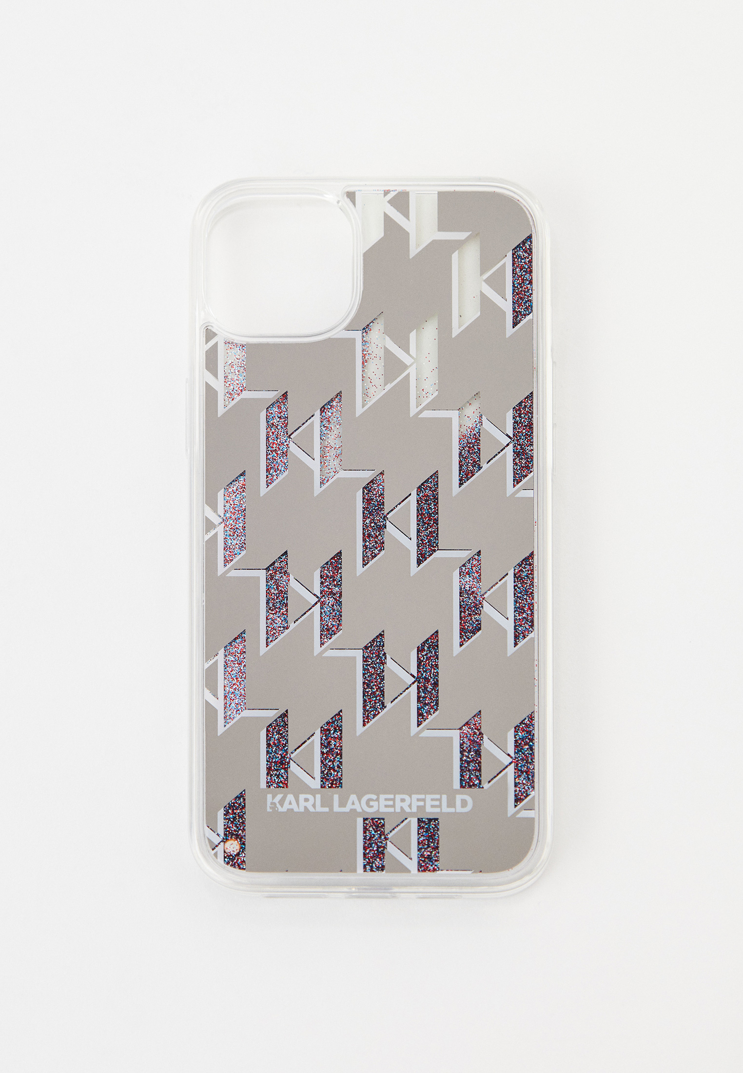 Чехол для iPhone Karl Lagerfeld 14 Plus с жидкими блестками, цвет ...