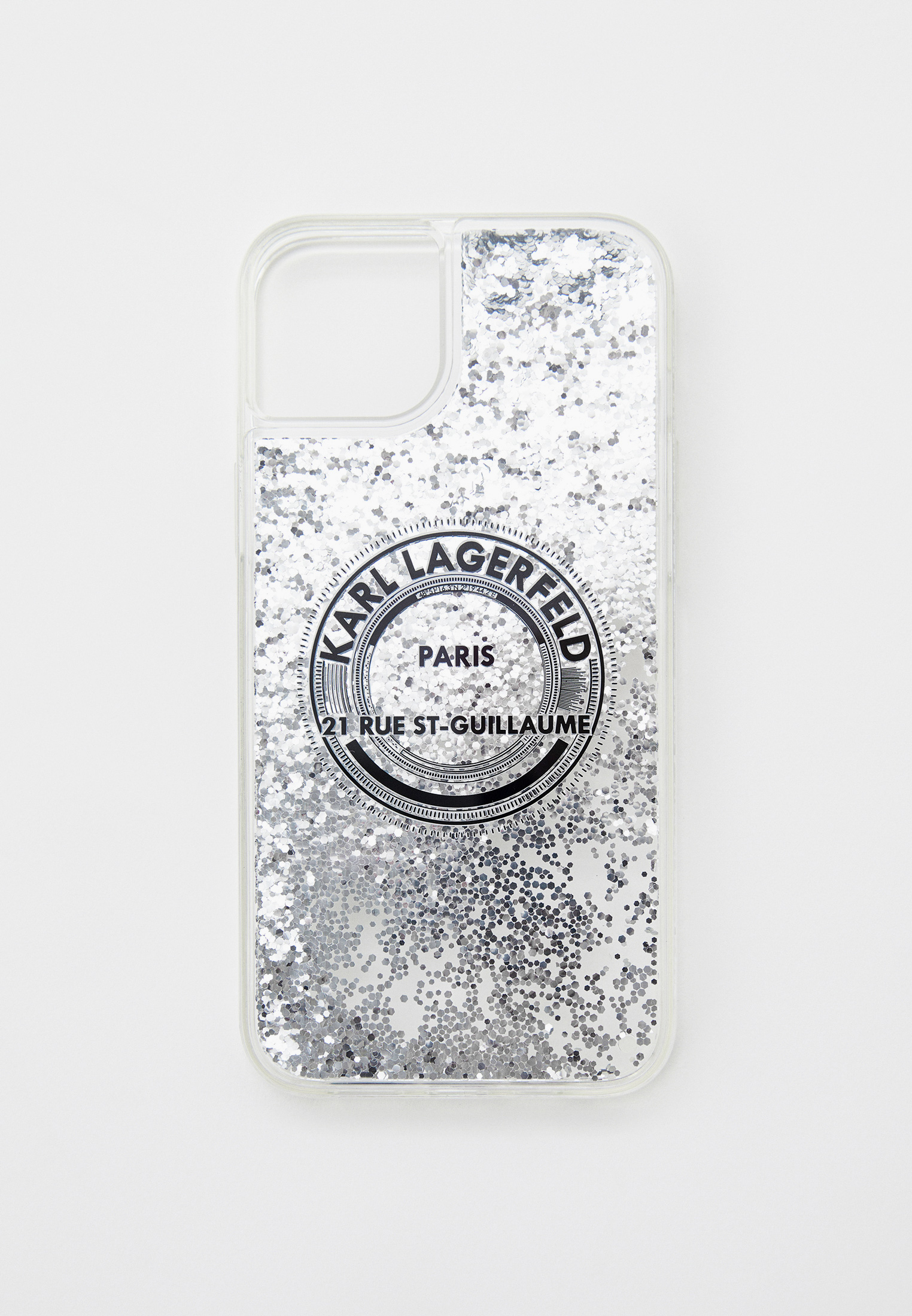 Чехол для iPhone Karl Lagerfeld 14 Plus с жидкими блестками, цвет ...