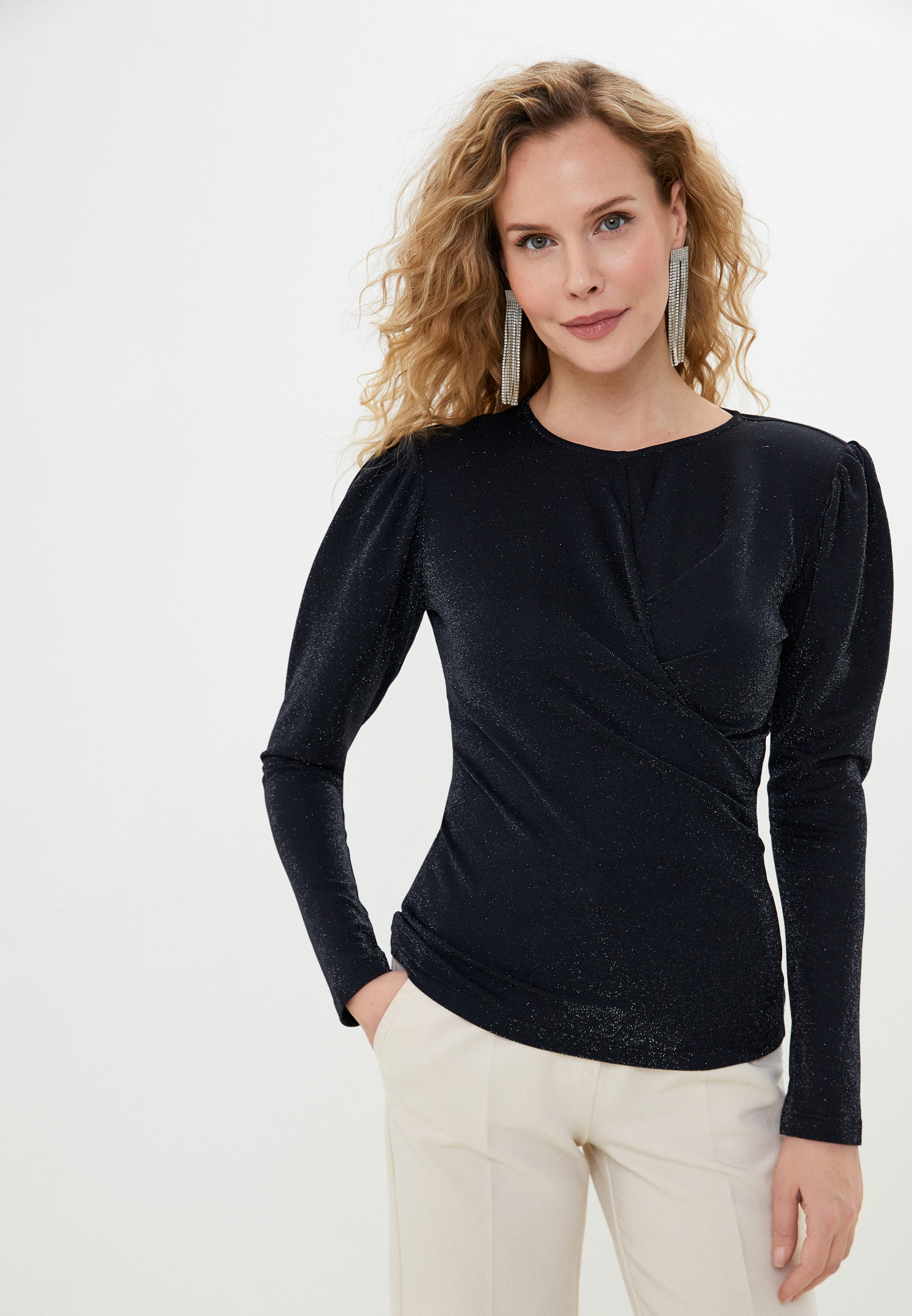 Блуза Elis, цвет: черный, MP002XW0M3JJ — купить в интернет-магазине Lamoda