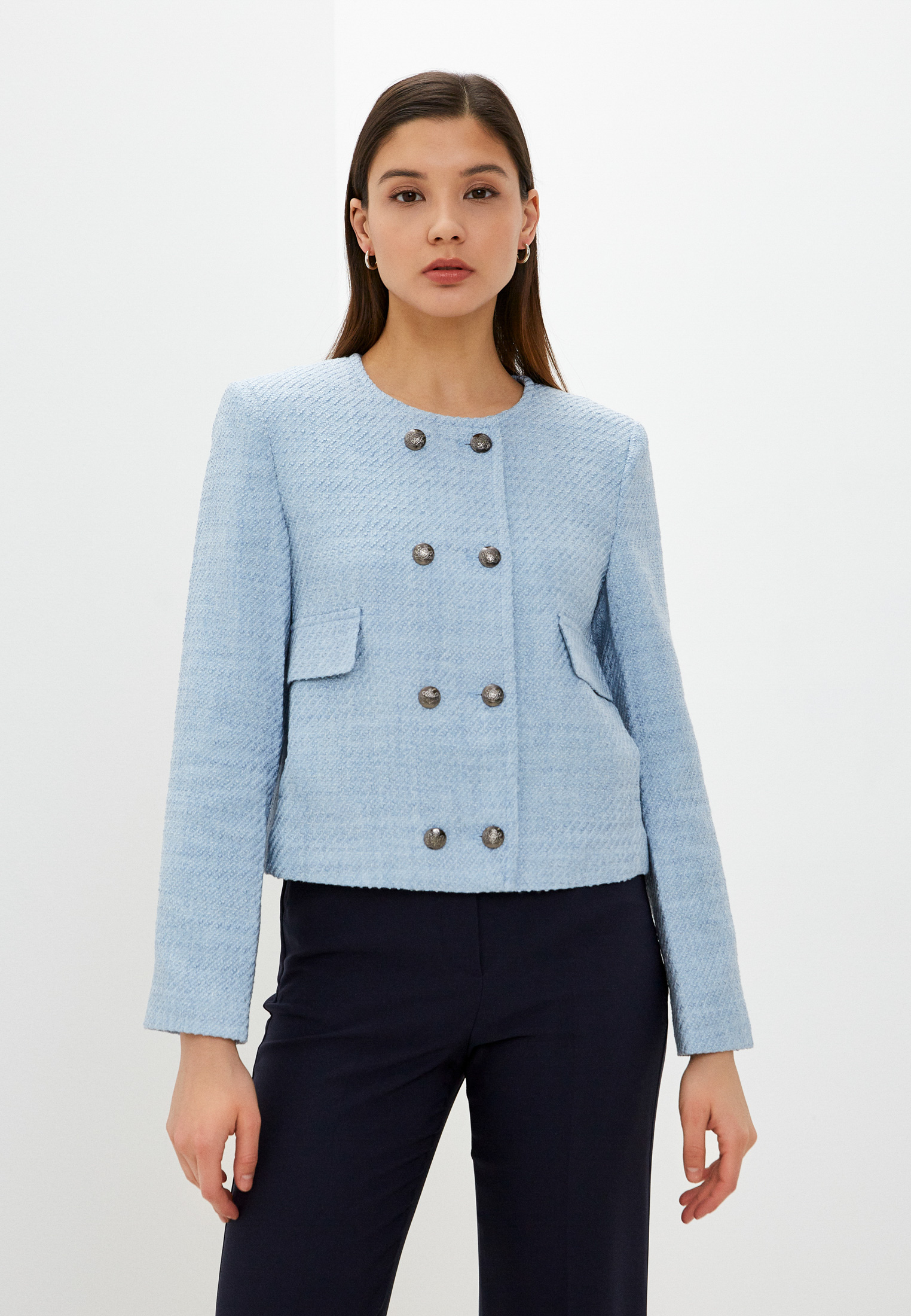 Жакет Vittoria Vicci, цвет: голубой, MP002XW0MBCX — купить в интернет-магазине Lamoda