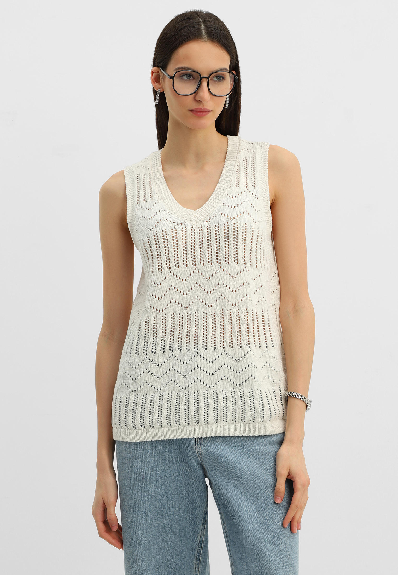 Жилет La Lindeza La Lindeza, цвет: белый, MP002XW0MV7X — купить в ...