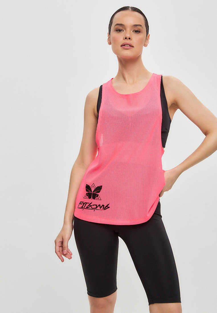 Майка спортивная Fitbomb Skyfit, цвет: розовый, MP002XW0MX5D — купить в ...