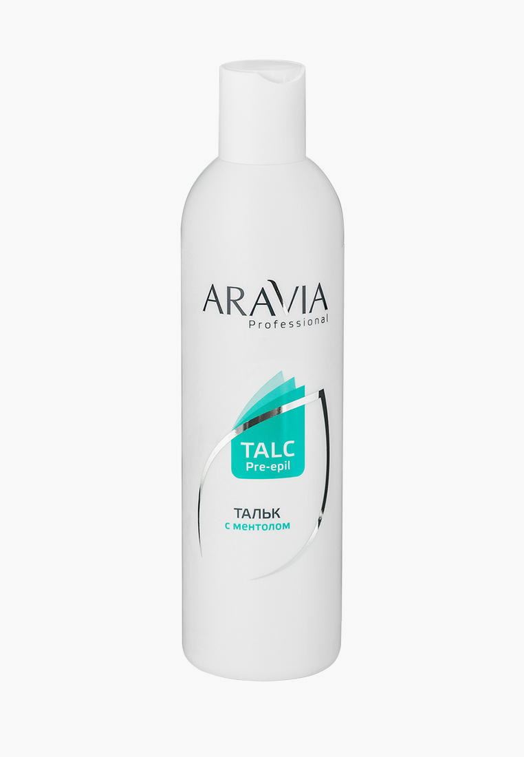 Тальк косметический Aravia Professional с ментолом, цвет: белый ...