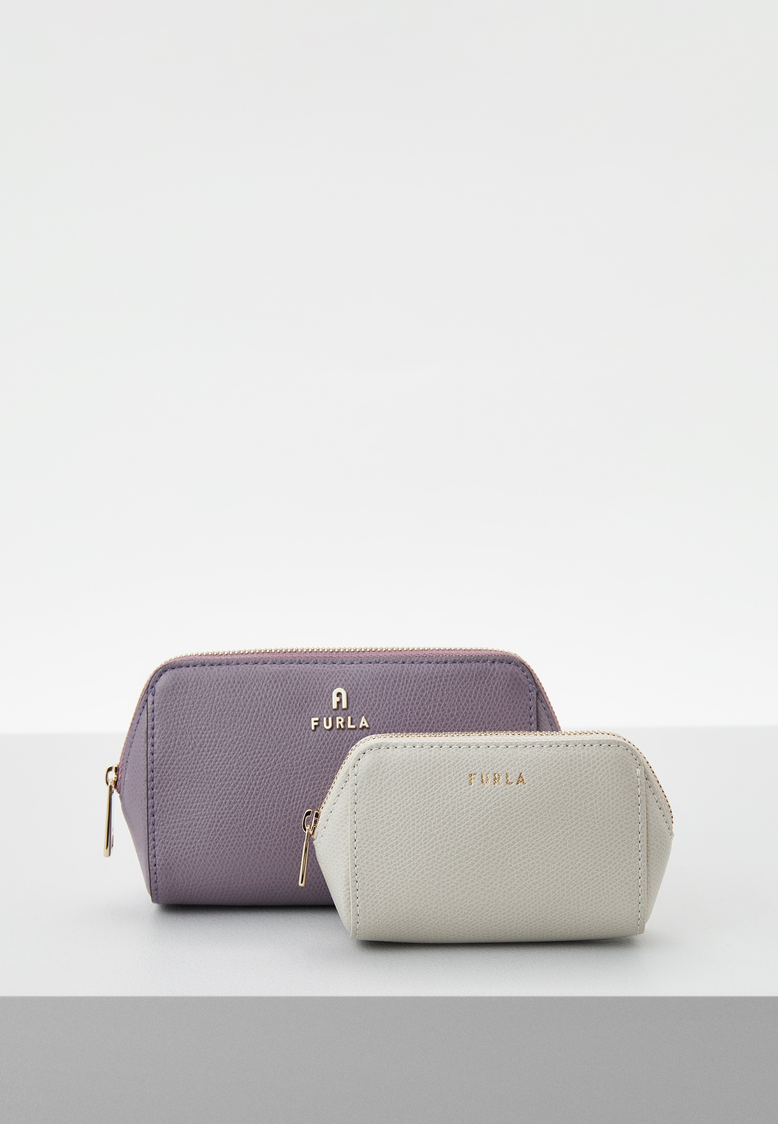Косметички 2 шт. Furla FURLA CAMELIA M COSMETIC CASE SET, цвет: серый ...