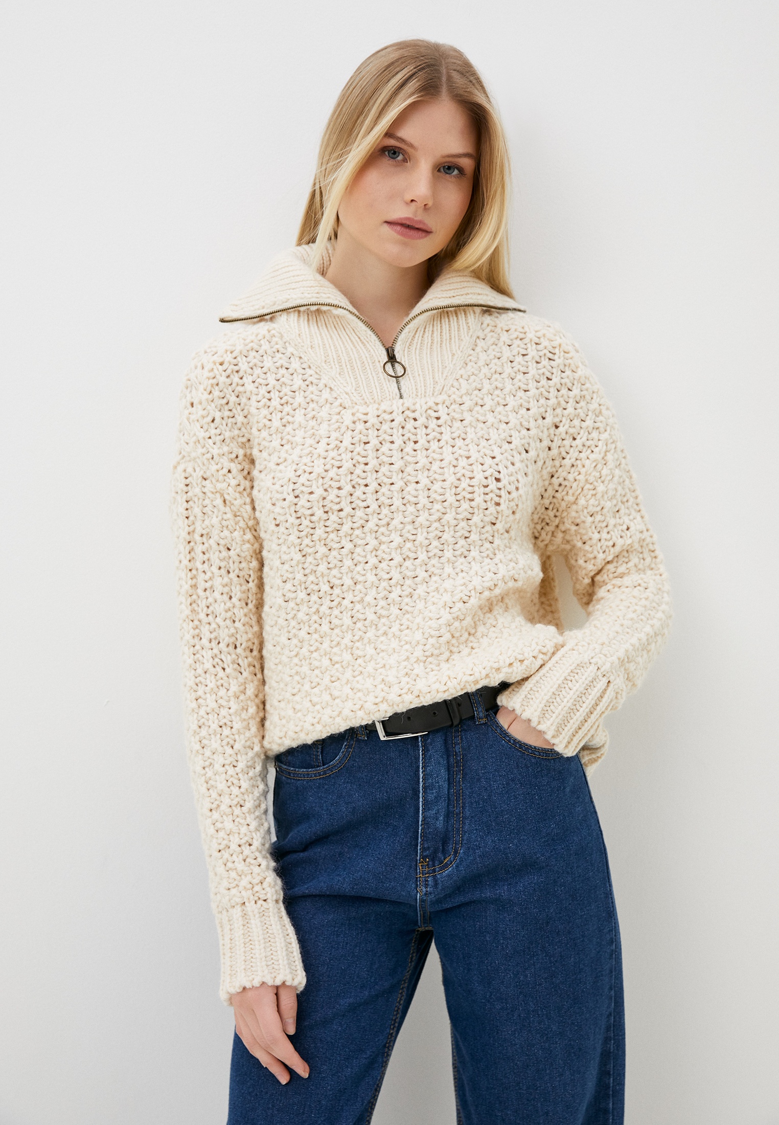 Свитер Mustang Style Carla Troyer, цвет: бежевый, MP002XW0OPSK — купить ...