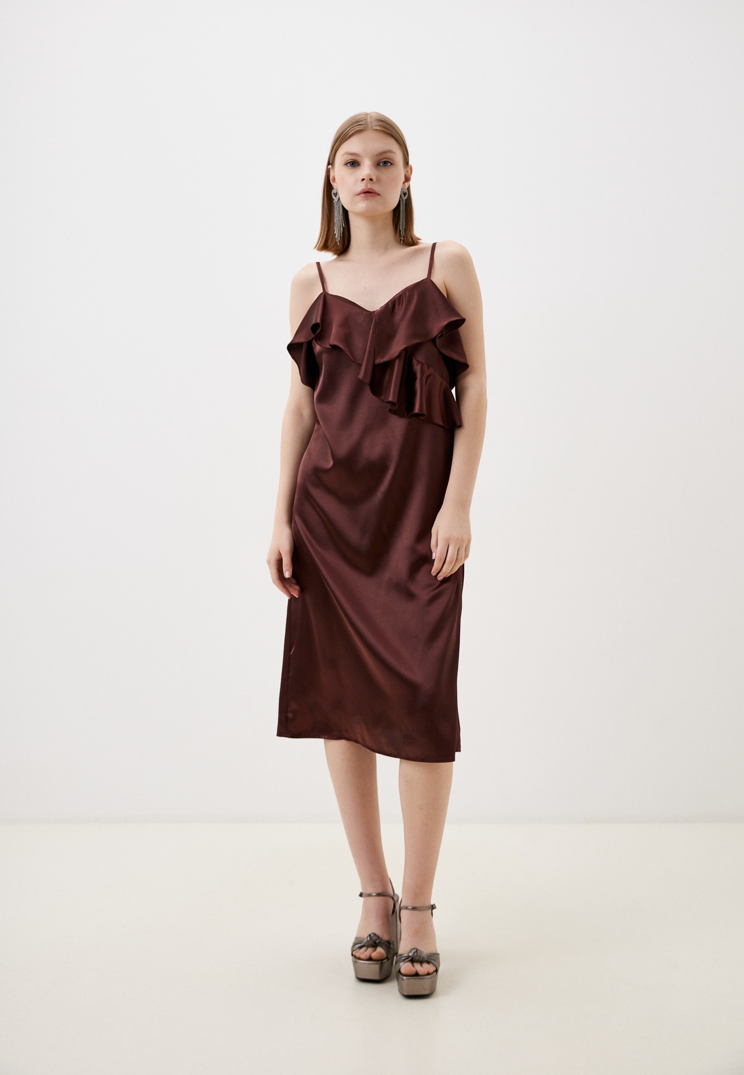 Платье Jull, цвет: коричневый, MP002XW0OX1R — купить в интернет ...