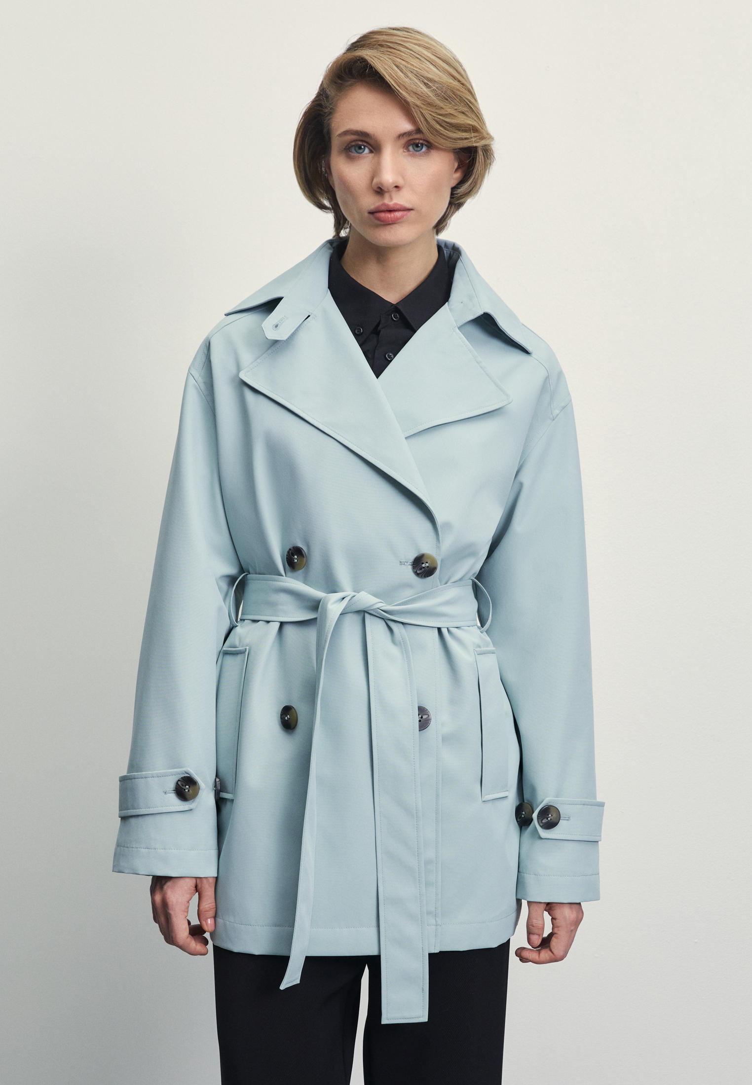 Плащ Zarina Exclusive online, цвет: голубой, MP002XW0PICD — купить в ...