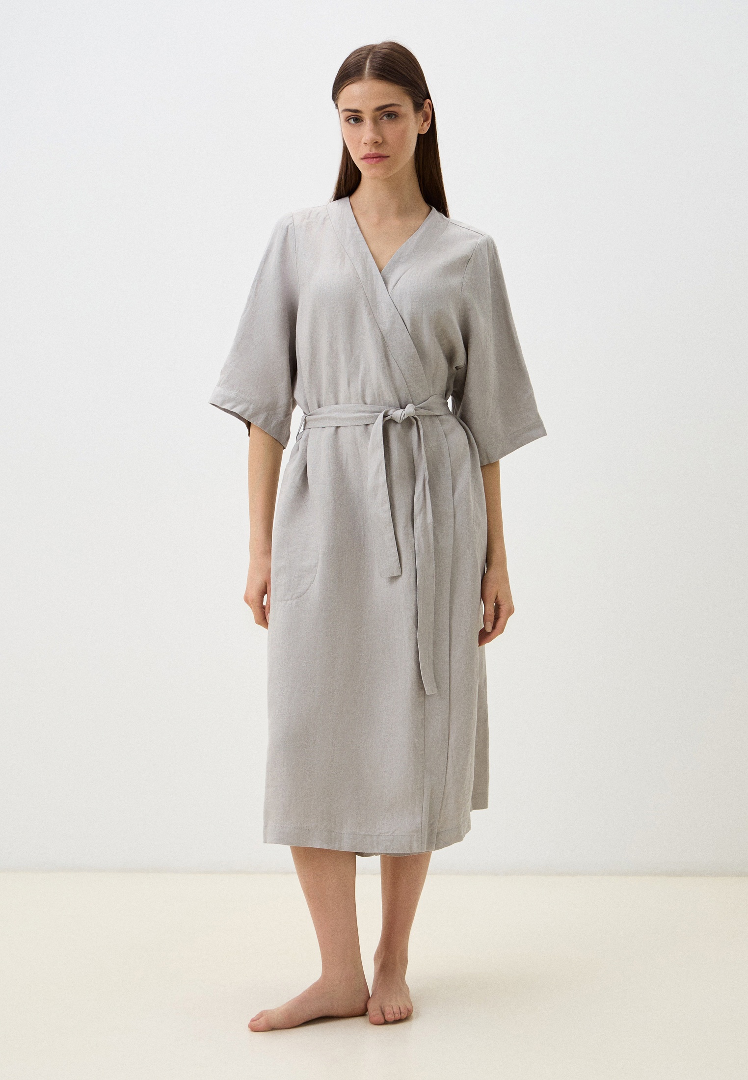 Халат домашний Иваdress, цвет: серый, MP002XW0PIIA — купить в интернет ...