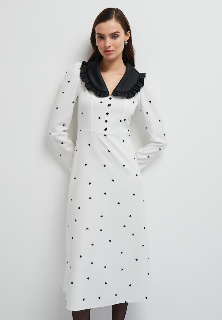 Платье Vittoria Vicci, цвет: белый, MP002XW0PP68 — купить в интернет-магазине Lamoda