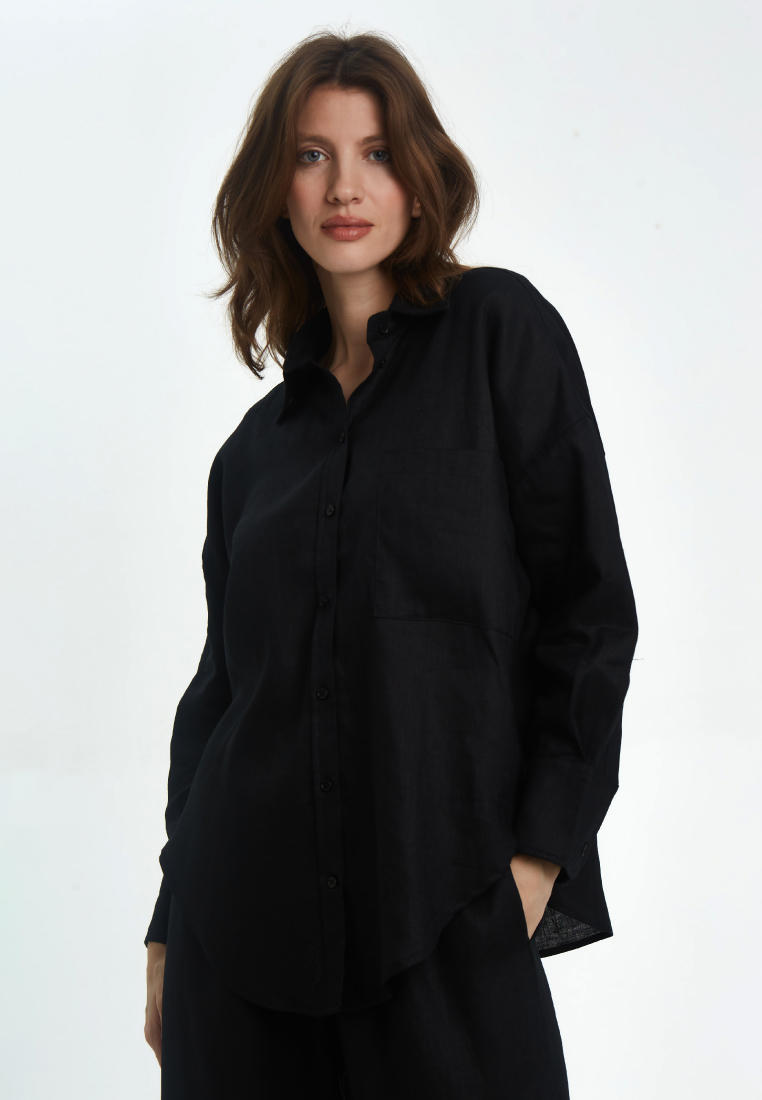 Рубашка Ennstore LETSY, цвет: черный, MP002XW0PQ79 — купить в интернет ...