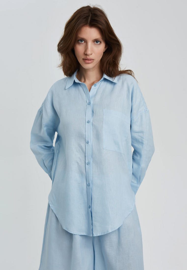 Рубашка Ennstore LETSY, цвет: голубой, MP002XW0PQ7B — купить в интернет ...