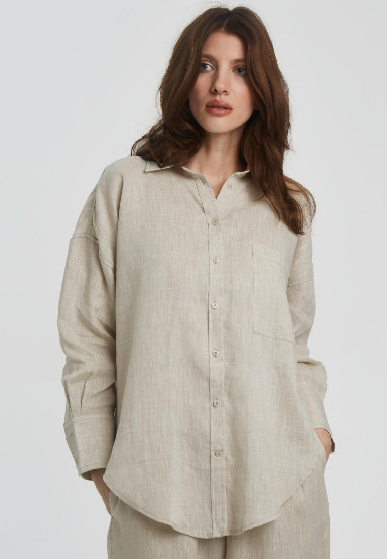 Рубашка Ennstore LETSY, цвет: бежевый, MP002XW0PQ7E — купить в интернет ...