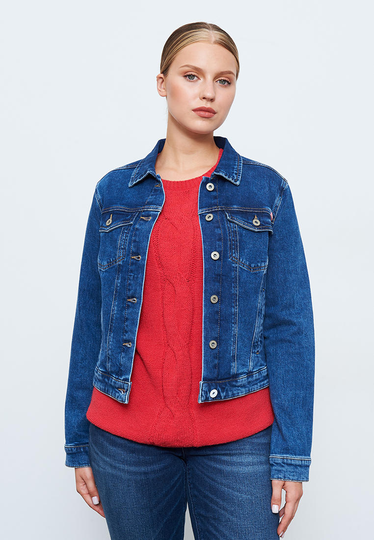 Куртка джинсовая Gerry Weber, цвет: синий, MP002XW0PV5D — купить в ...