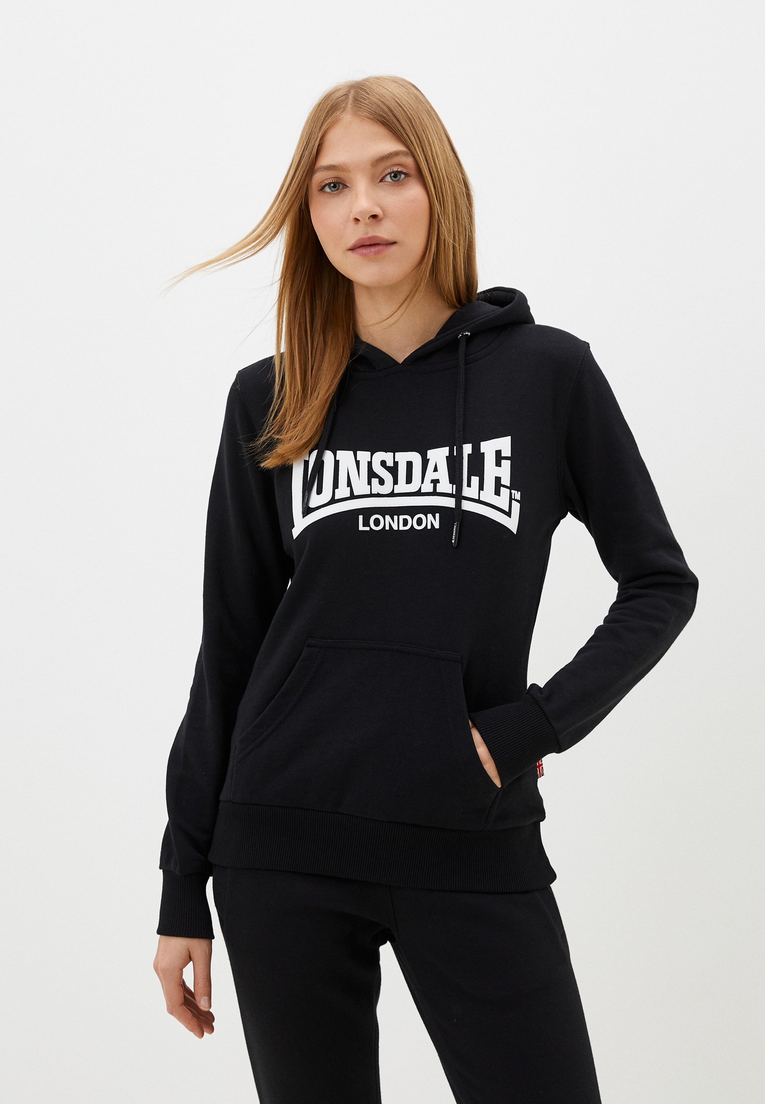 Худи Lonsdale, цвет: черный, MP002XW0Q0UX — купить в интернет-магазине ...