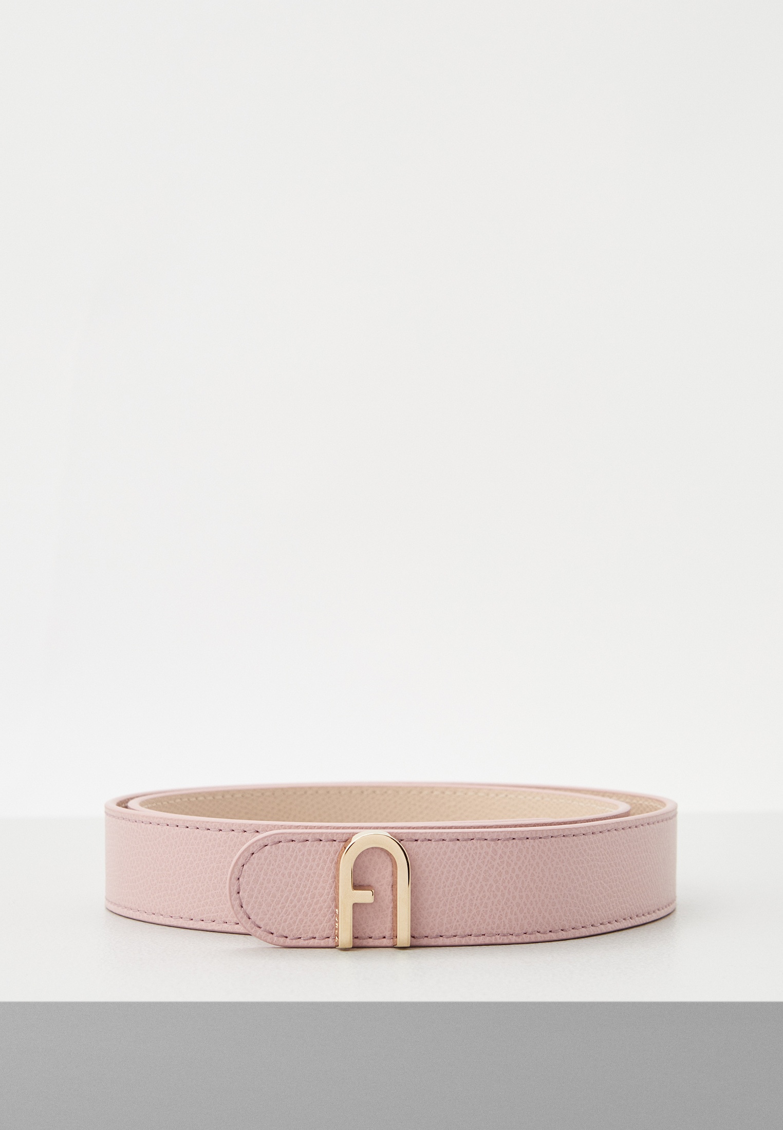 Ремень Furla FURLA FLOW BELT REV. H.2,7 reversible, цвет: бежевый ...