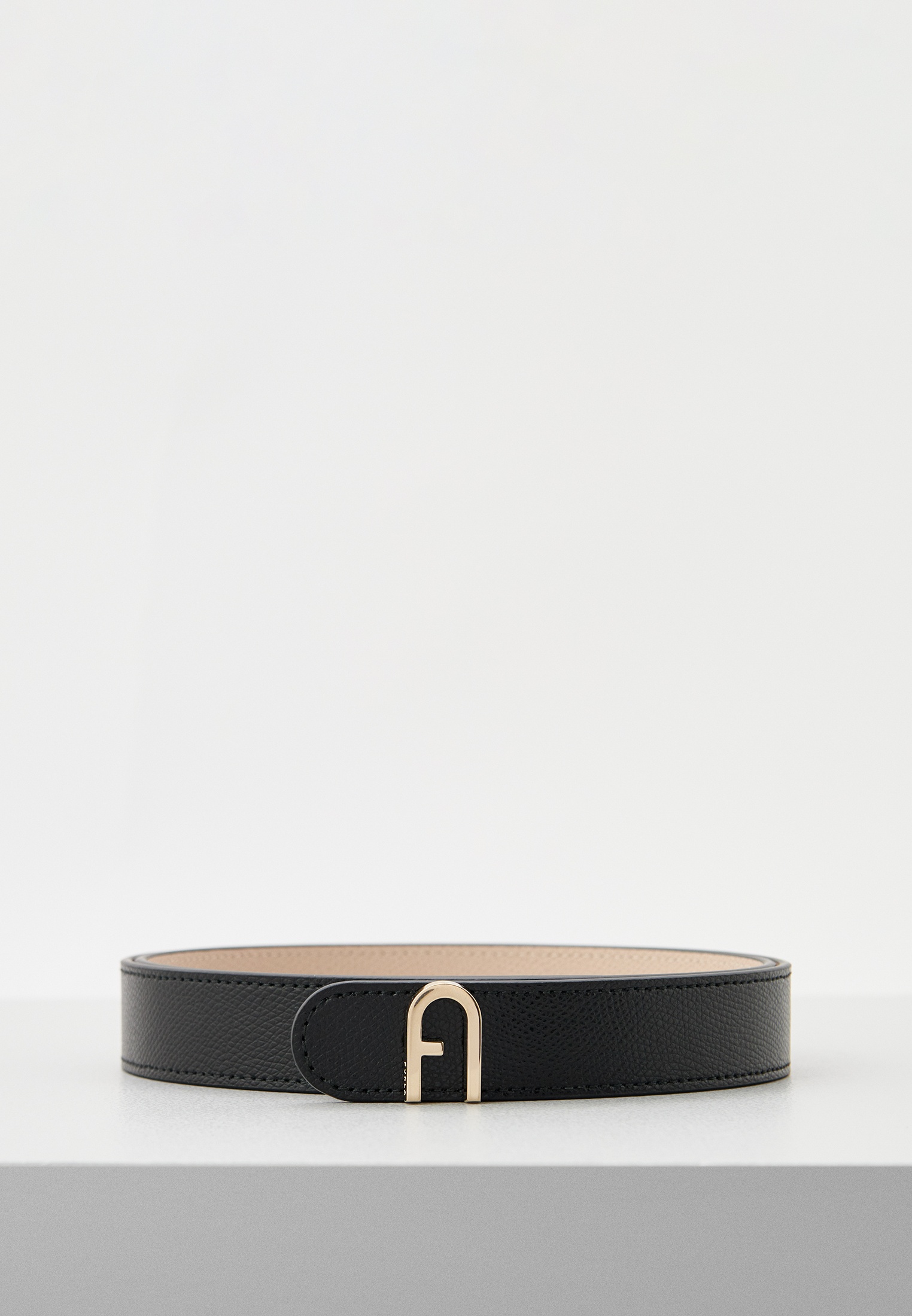 Ремень Furla FURLA FLOW BELT REV. H.2,7, цвет: черный, MP002XW0Q1TC ...