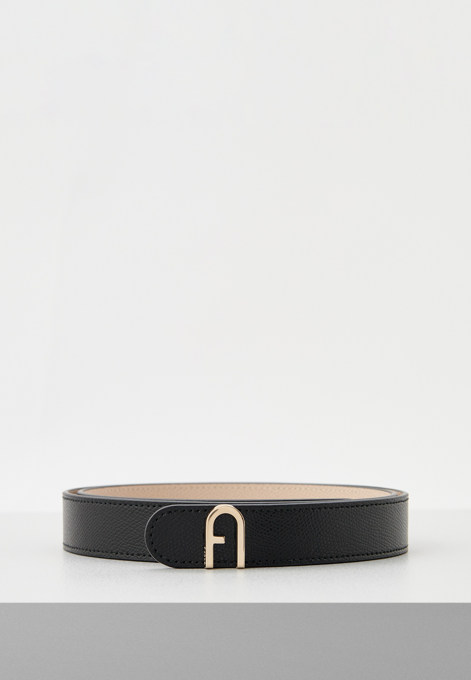 Ремень Furla FURLA FLOW BELT REV. H.2,7, цвет: бежевый, MP002XW0Q1TL ...