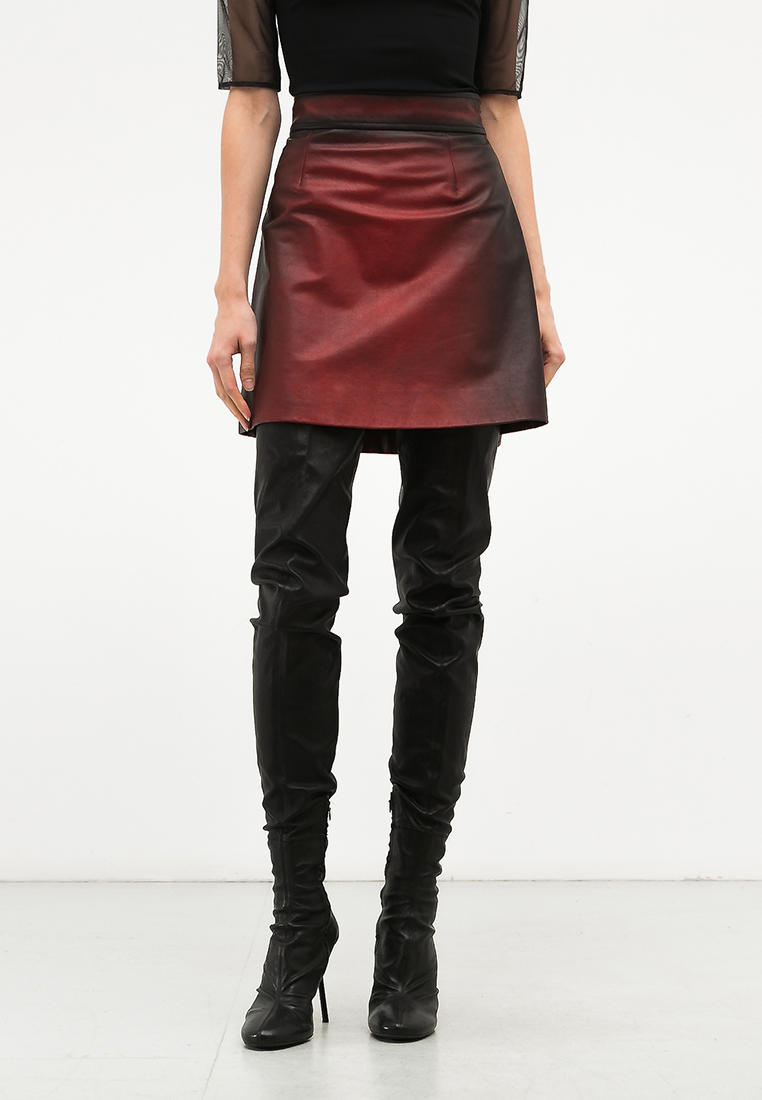 Юбка Miu Miu Resale цвет бордовый Mp002xw0q292 — купить в интернет магазине Lamoda