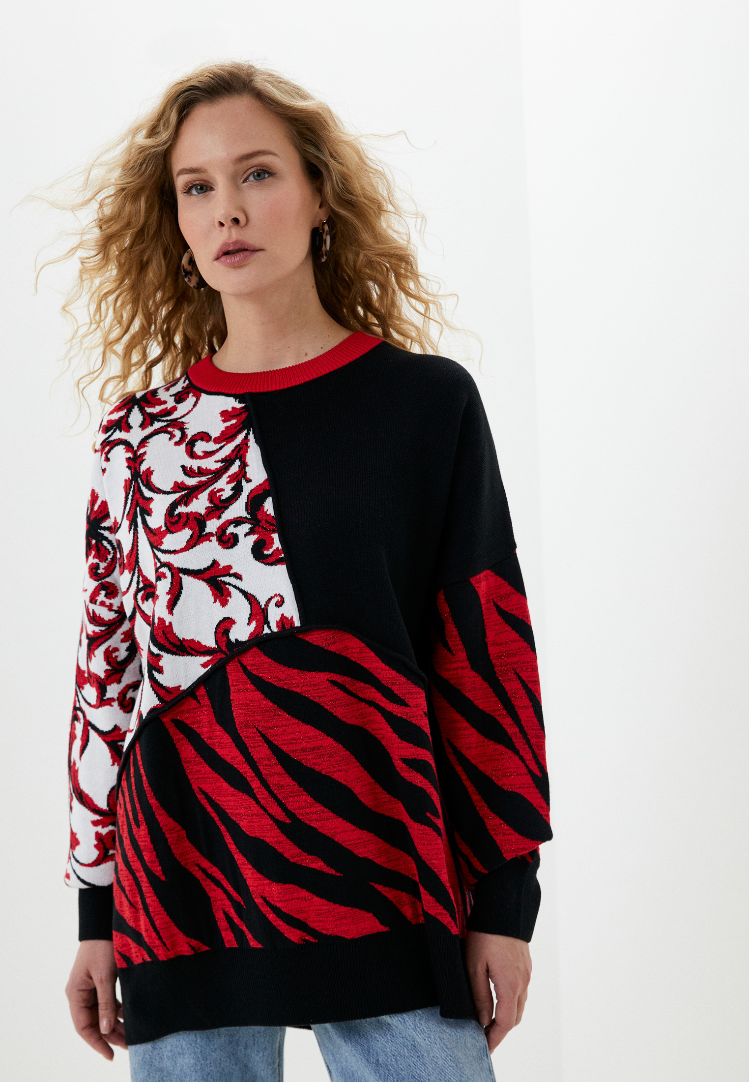 Джемпер Eleganzza, цвет: красный, MP002XW0QBU1 — купить в интернет ...