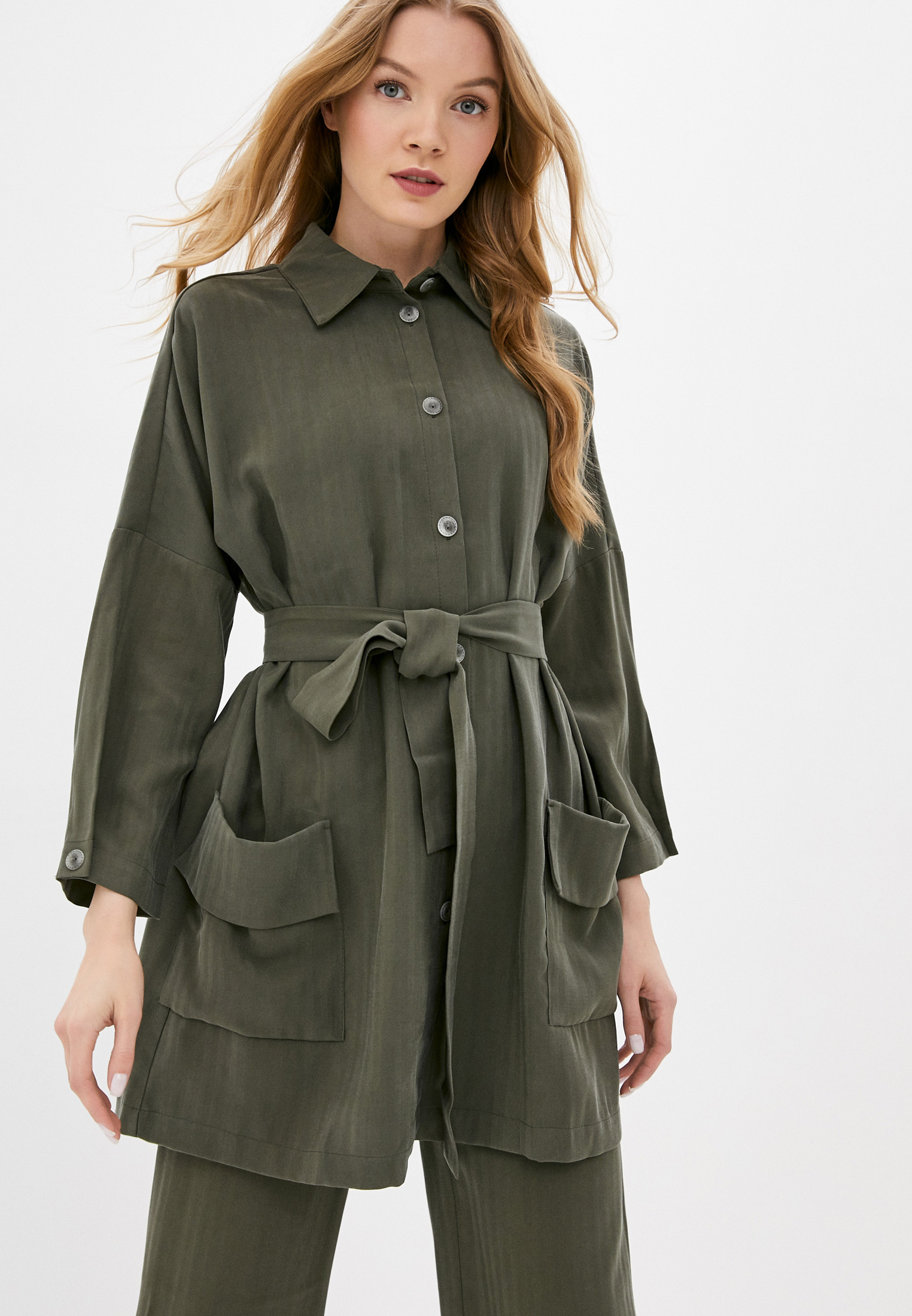 Блуза Gallancé, цвет: хаки, MP002XW0RYCO — купить в интернет-магазине ...